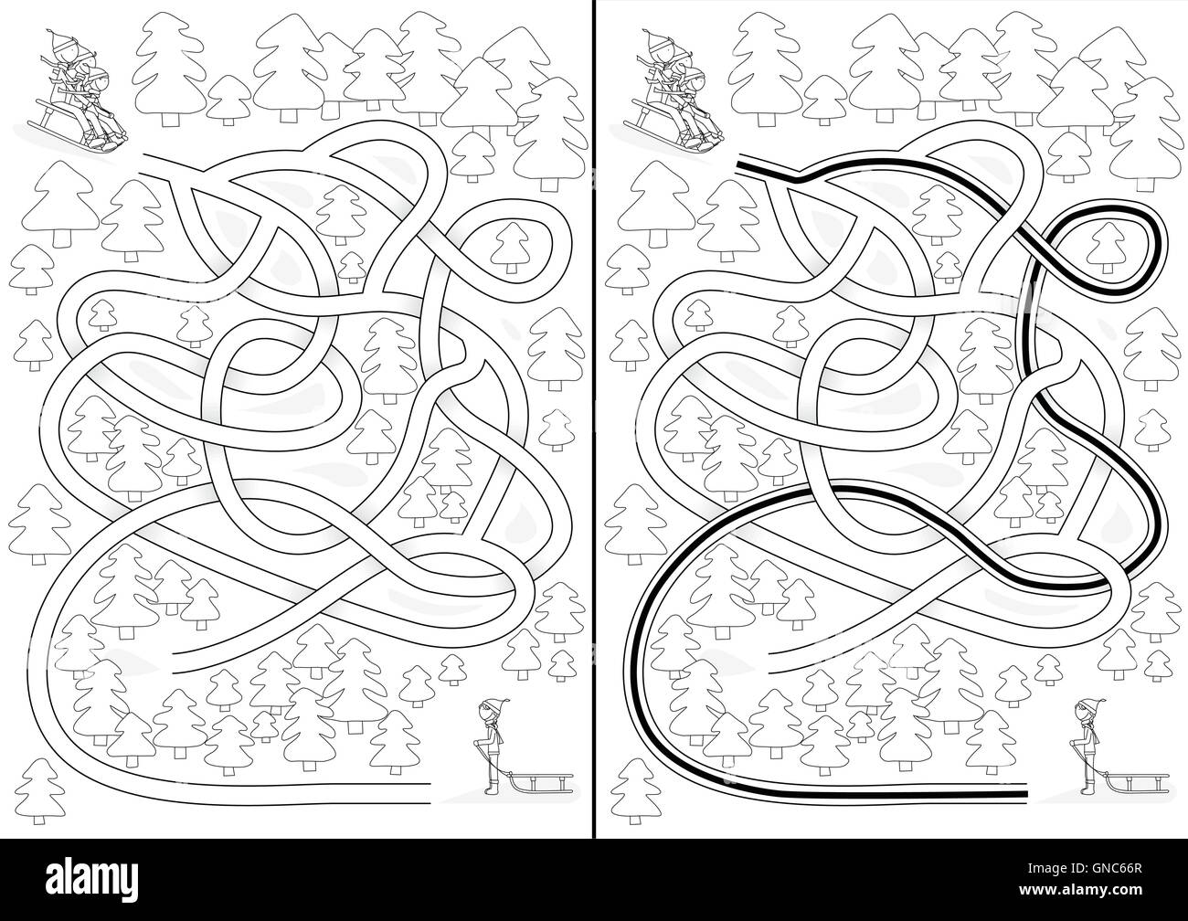 Maze puzzle ball Stock Vector Images - Alamy
