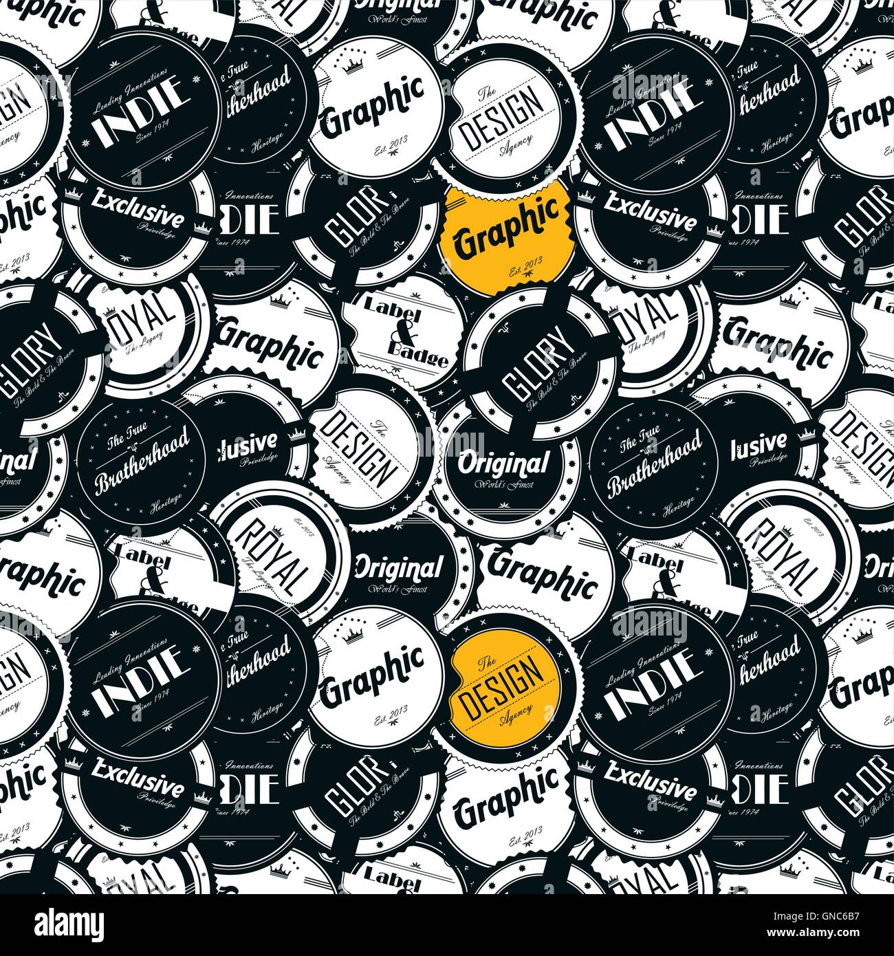 graphic design badge label Stock Vector Image & Art - Alamy