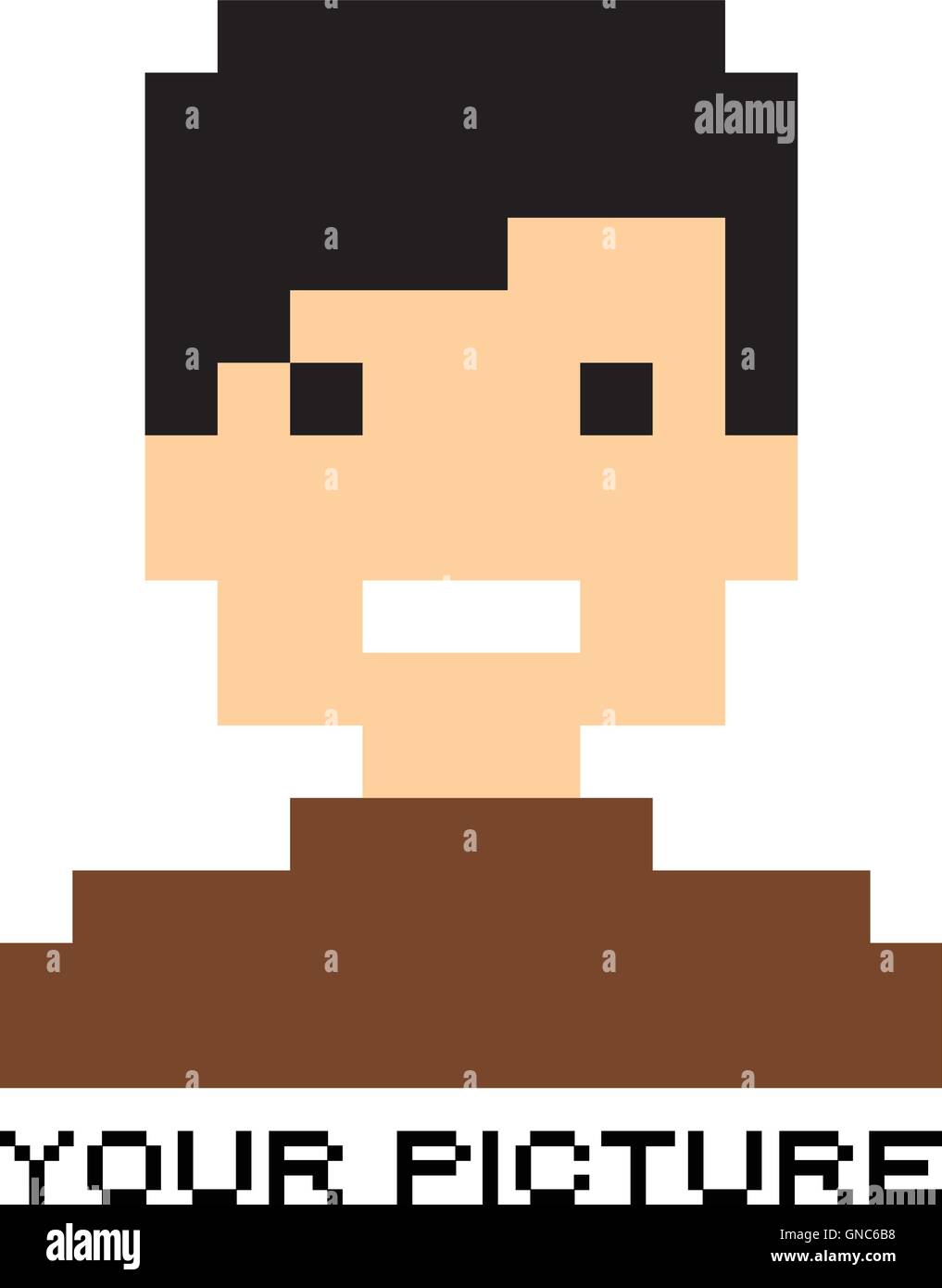 pixel people theme avatar guy Stock Vector Image & Art - Alamy