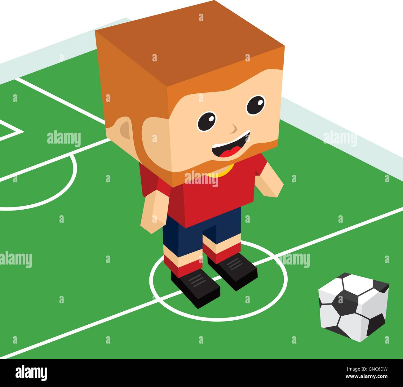 male cartoon soccer player Stock Vector Image & Art - Alamy