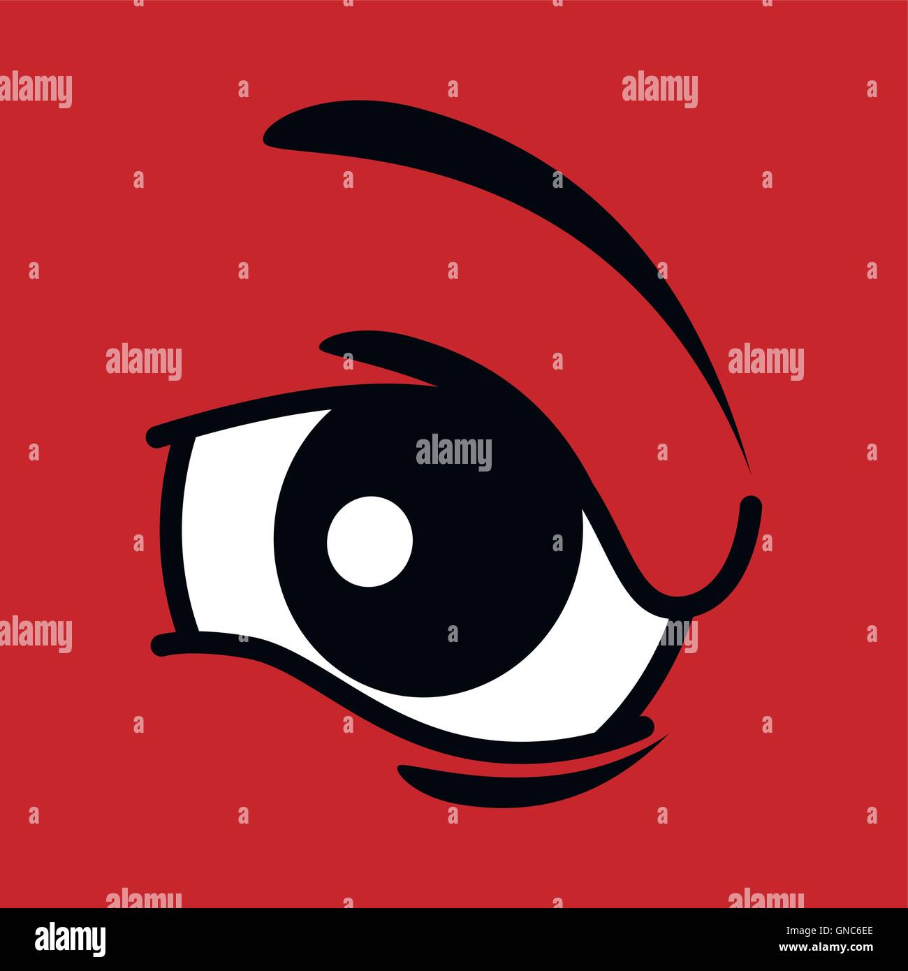 angry eye illustration Stock Vector Image & Art - Alamy
