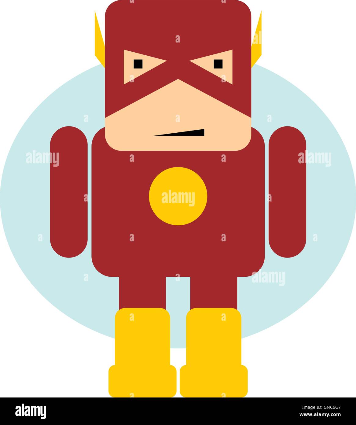 little superhero flat cartoon Stock Vector Image & Art - Alamy