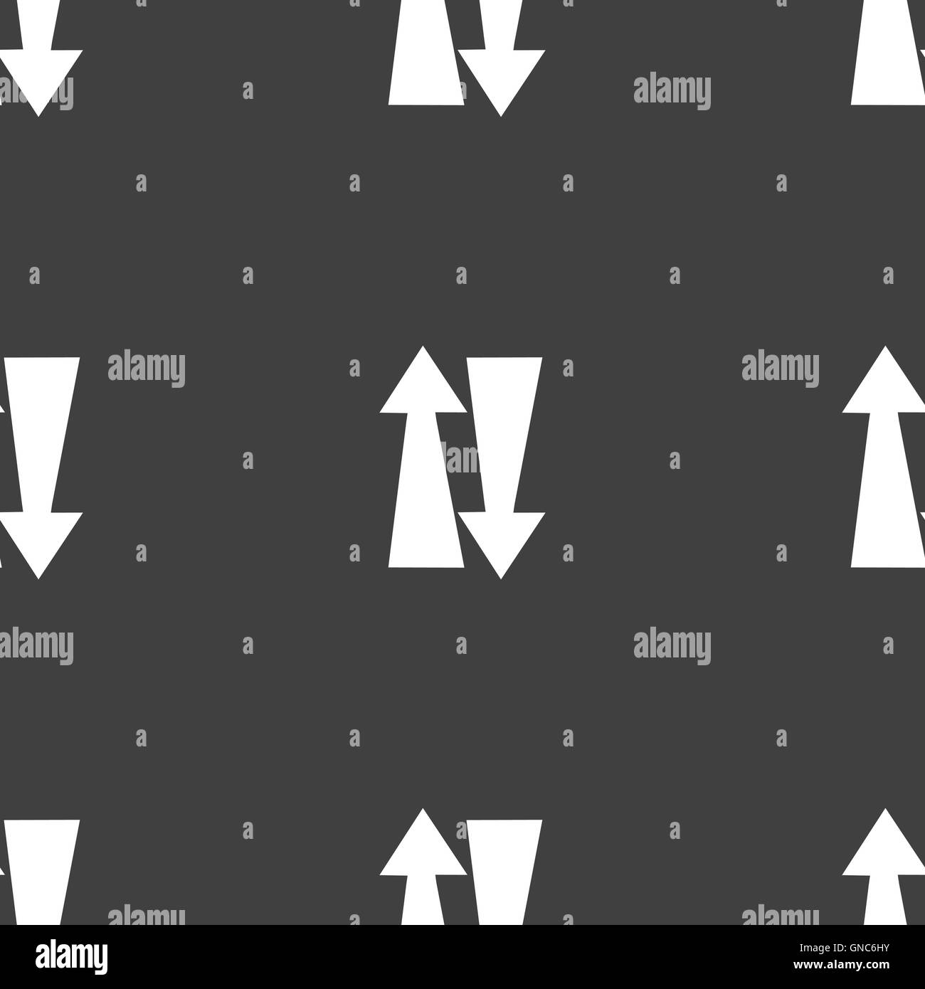 Two way traffic, icon sign. Seamless pattern on a gray background ...