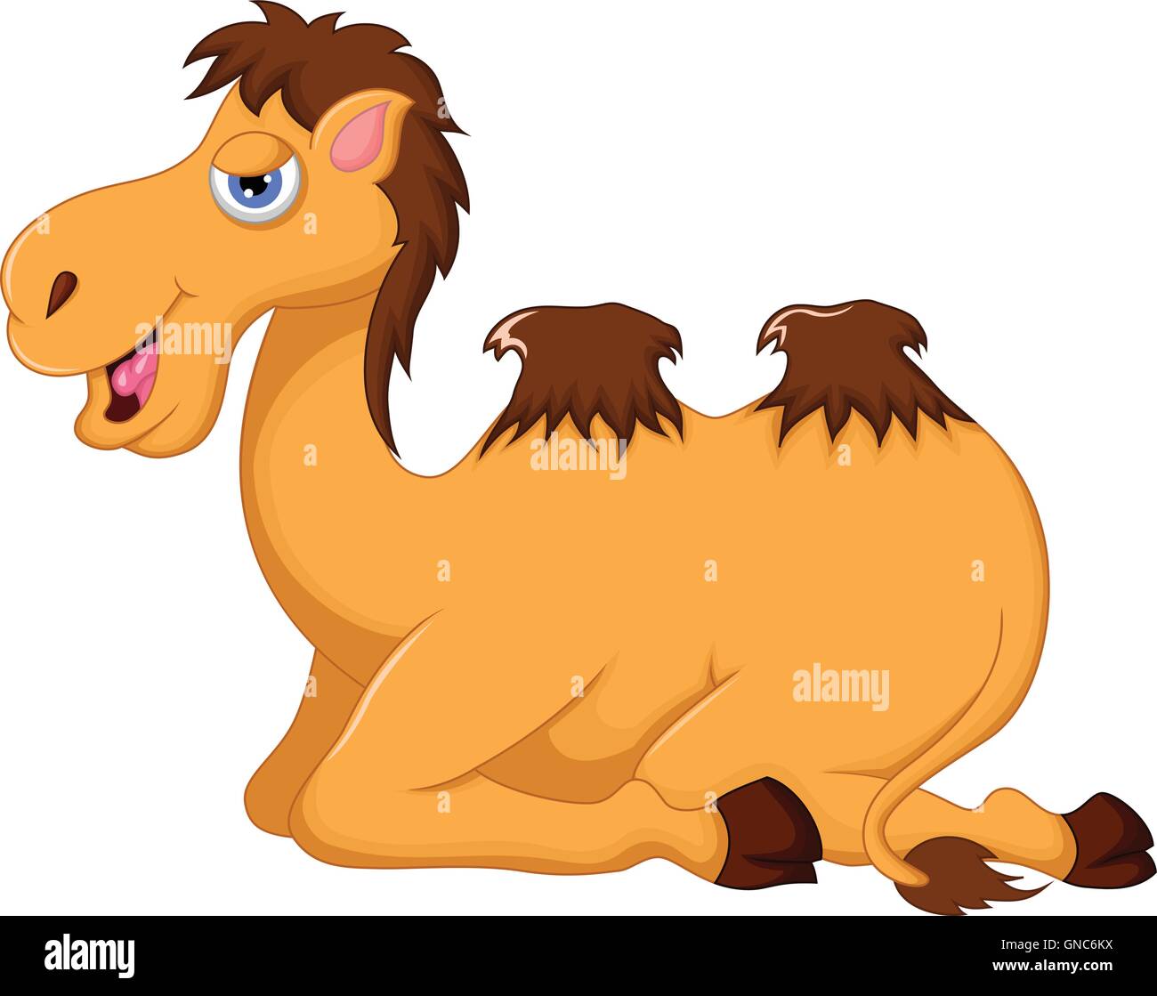 cute camel cartoon sitting Stock Vector Image & Art - Alamy