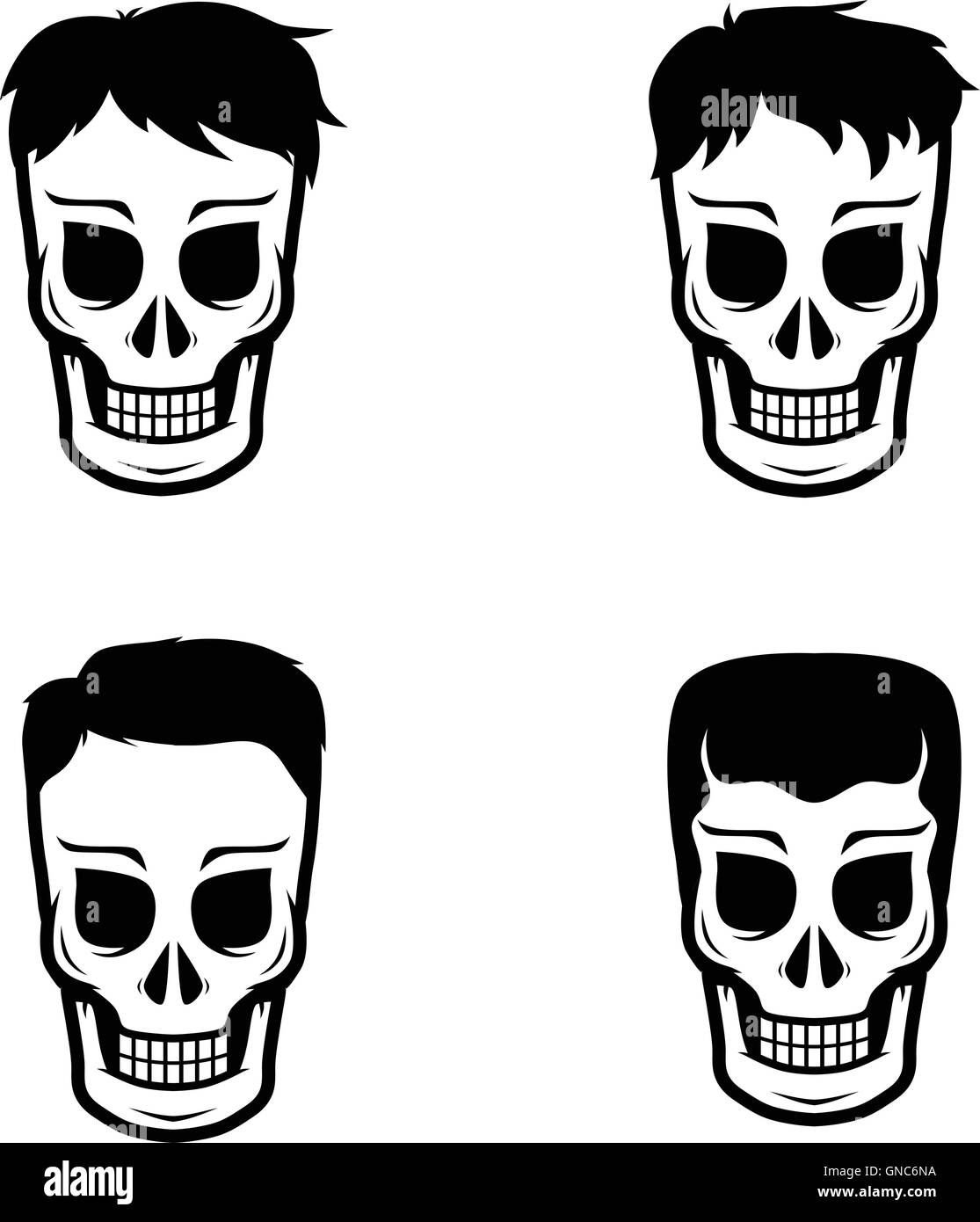 Skull man head Stock Vector Images - Alamy