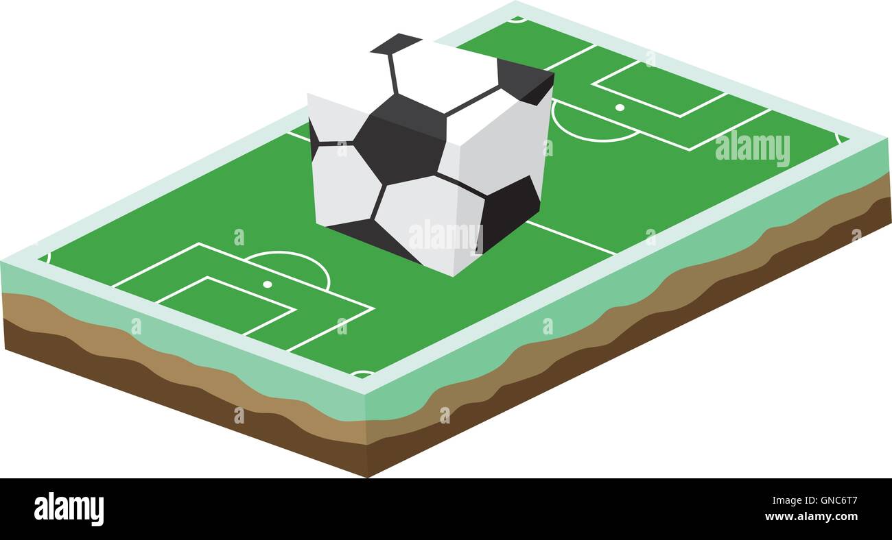 cartoon soccer field Stock Vector Image & Art - Alamy