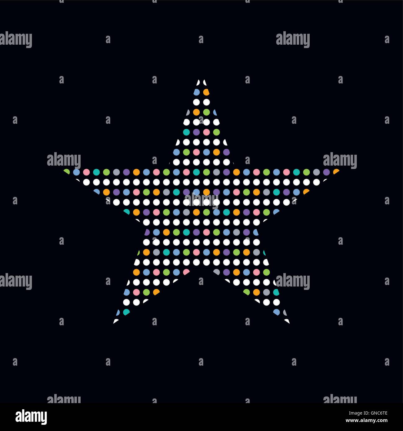 colorful dot theme art star Stock Vector Image & Art - Alamy