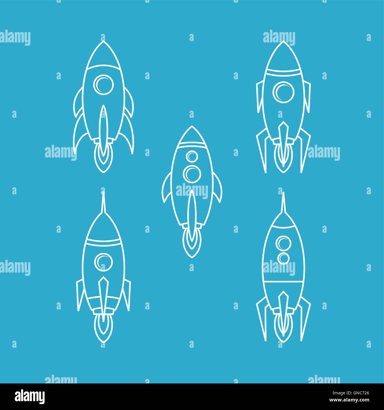 rocket ship launch Stock Vector Image & Art - Alamy