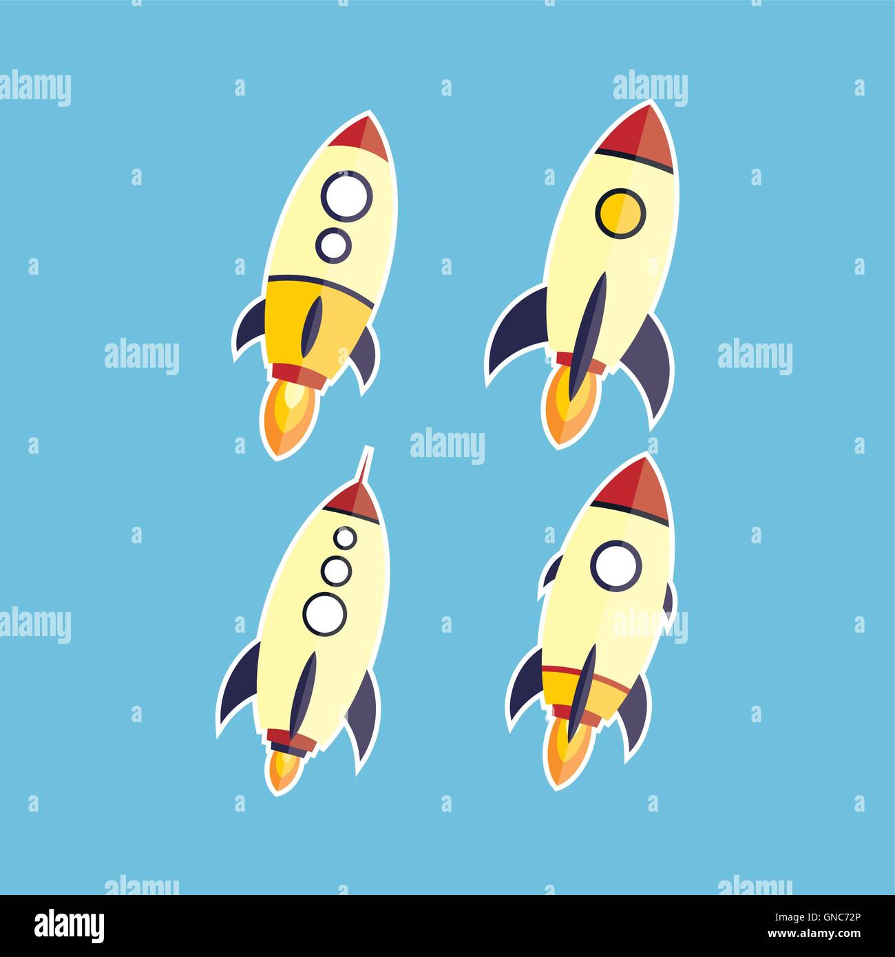 rocket ship launch Stock Vector Image & Art - Alamy