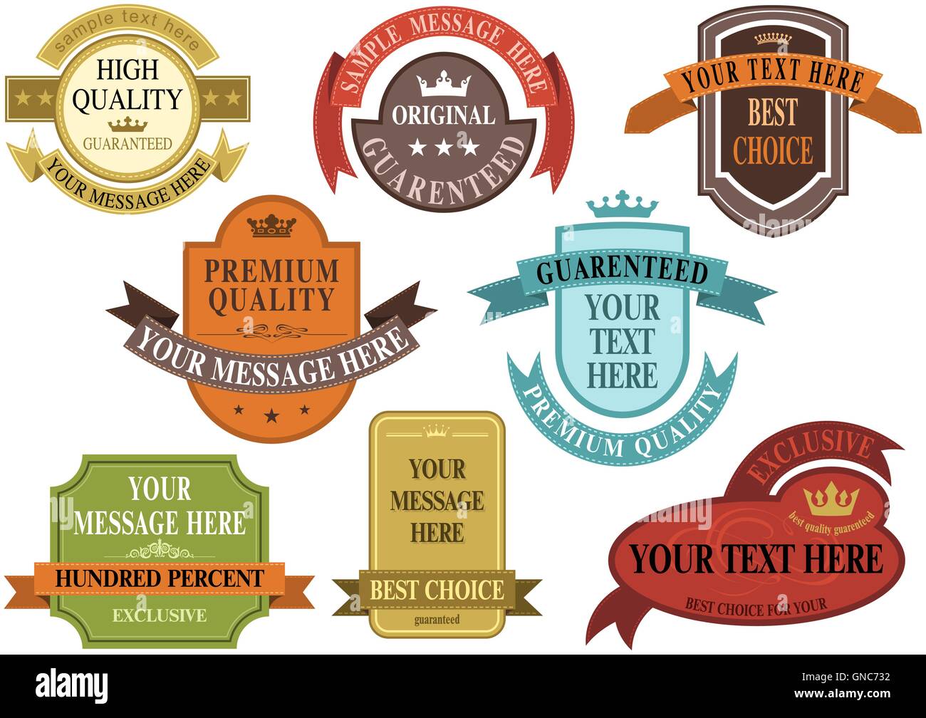 Sticker vintage Stock Vector Images - Alamy