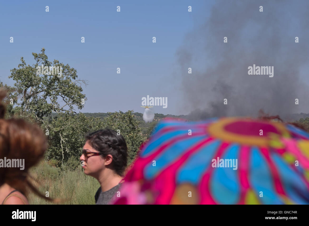 Image captured the day of the fire that occurred at the car park of the ...