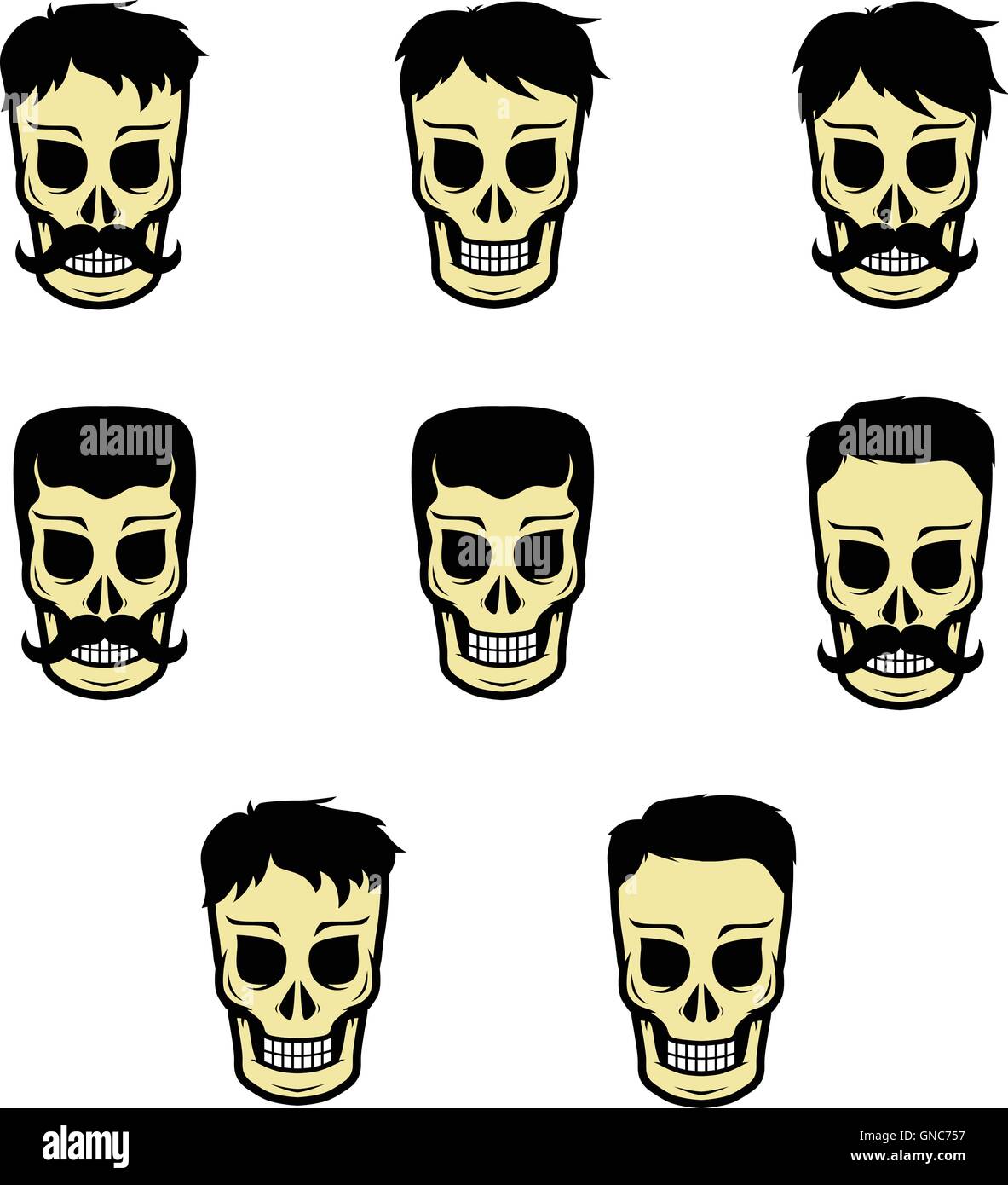 Skull of man Stock Vector Images - Alamy