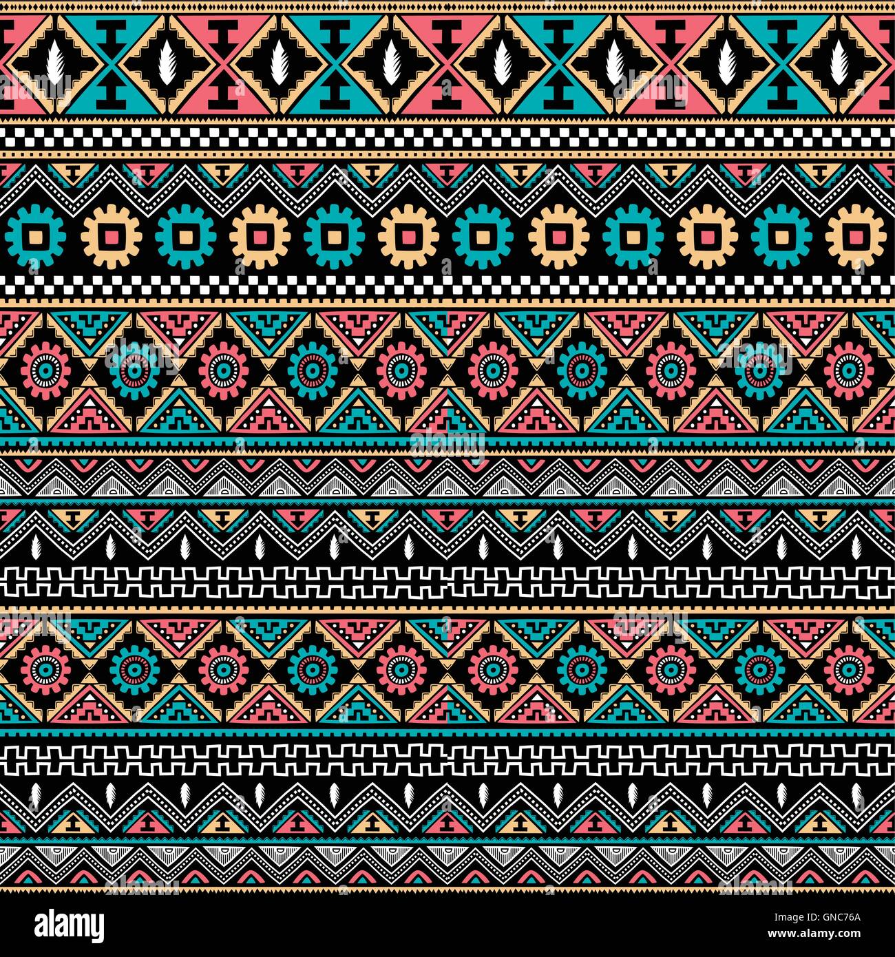 native ethnic seamless pattern Stock Vector Image & Art - Alamy