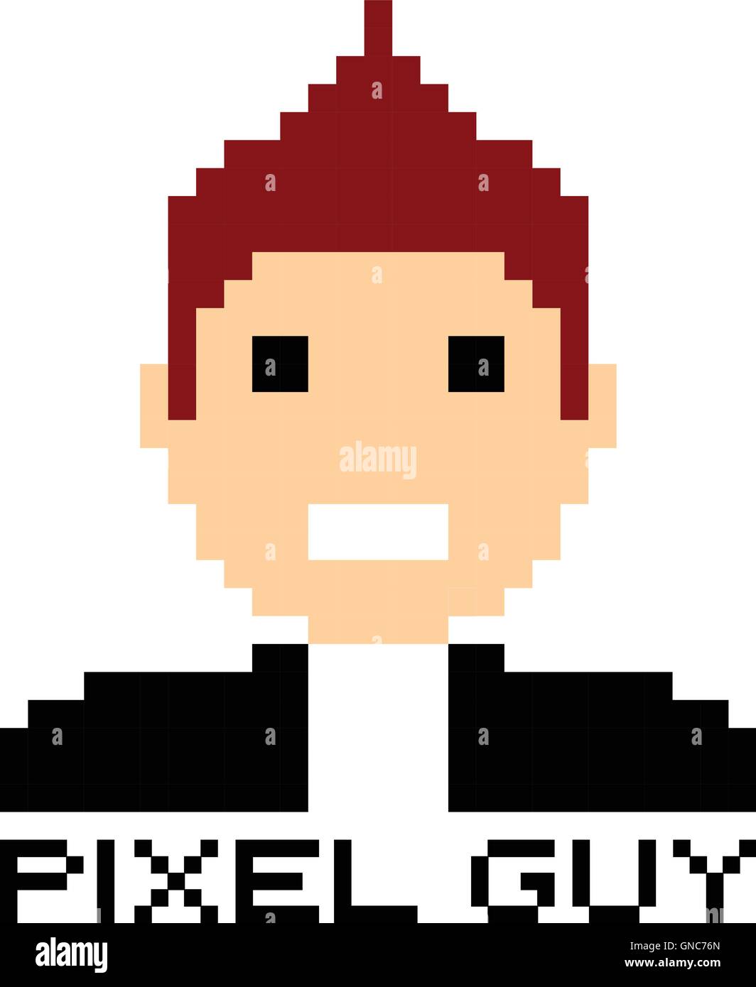 pixel people theme avatar guy Stock Vector Image & Art - Alamy