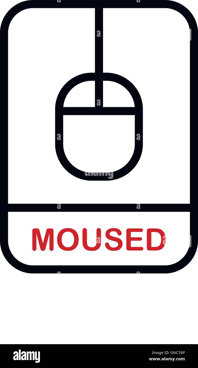 notebook mouse theme logotype Stock Vector Image & Art - Alamy