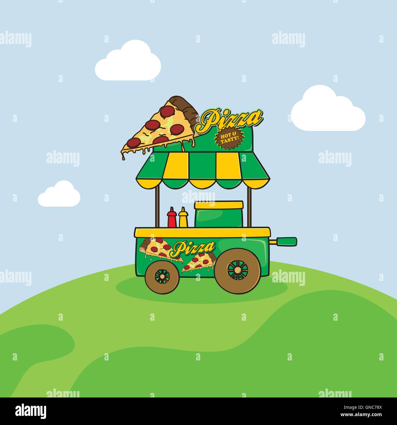 Bakery street food cafe Stock Vector Images - Alamy