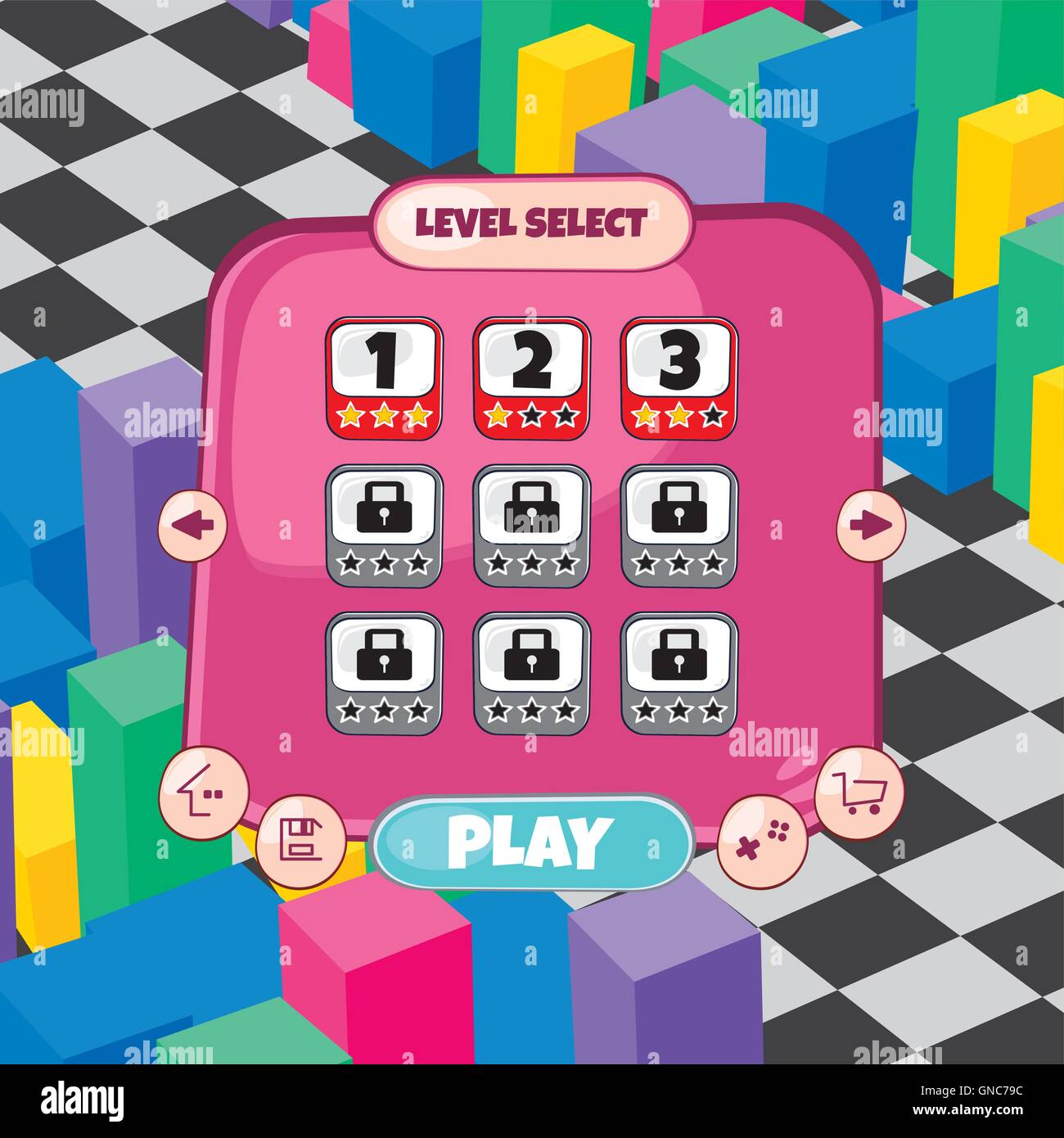 game asset menu theme Stock Vector Image & Art - Alamy