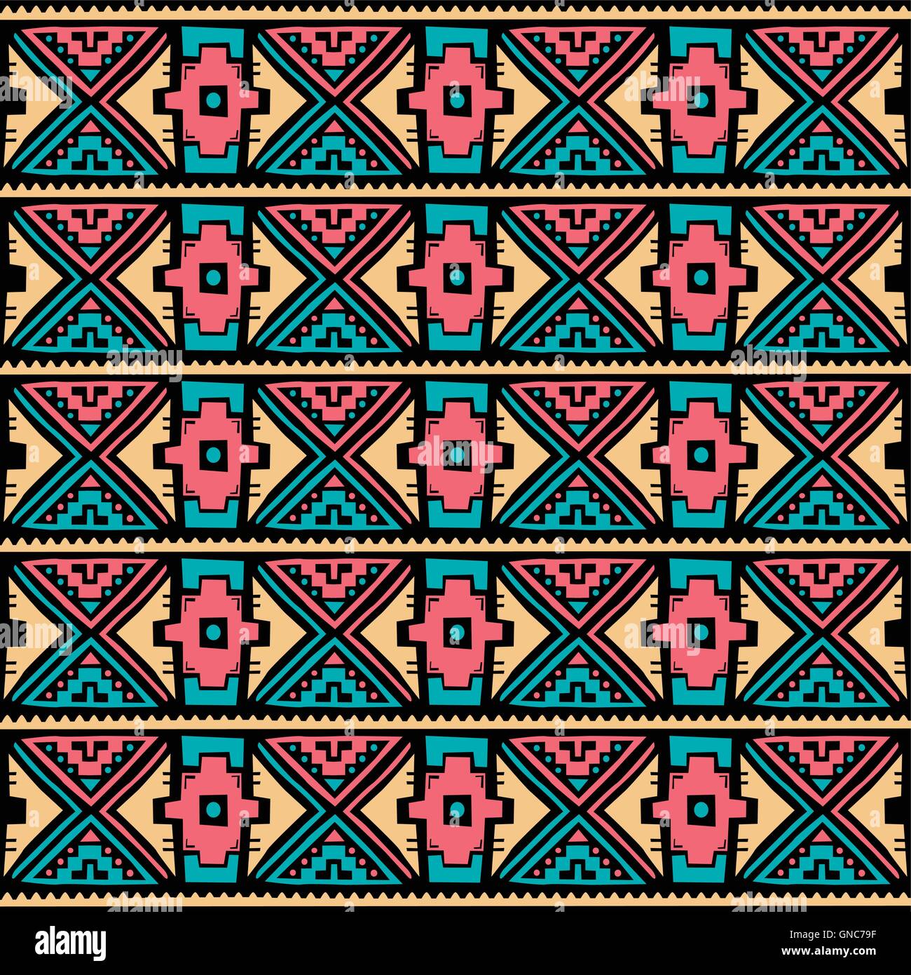 native ethnic seamless pattern Stock Vector Image & Art - Alamy