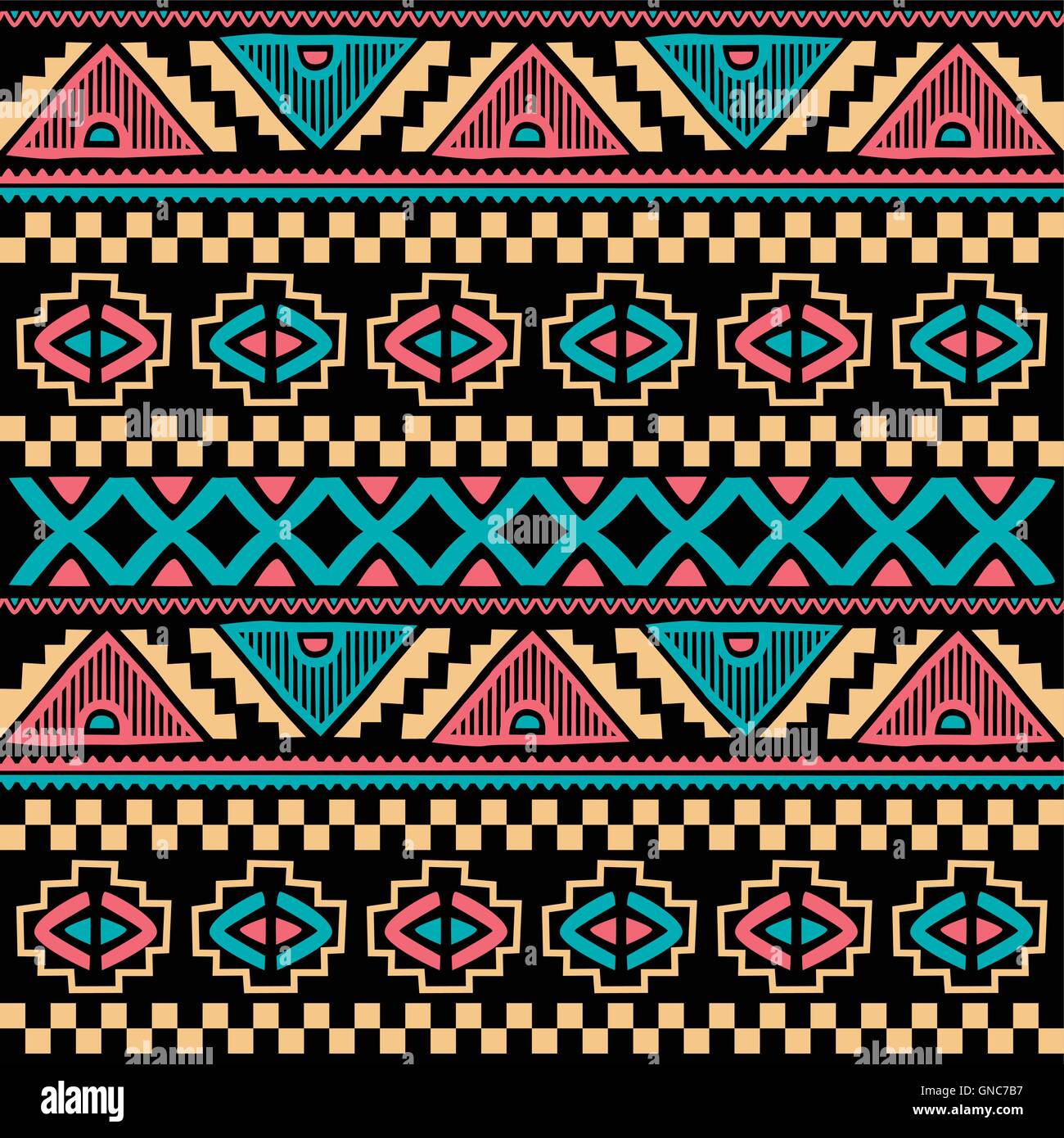 native ethnic seamless pattern Stock Vector Image & Art - Alamy