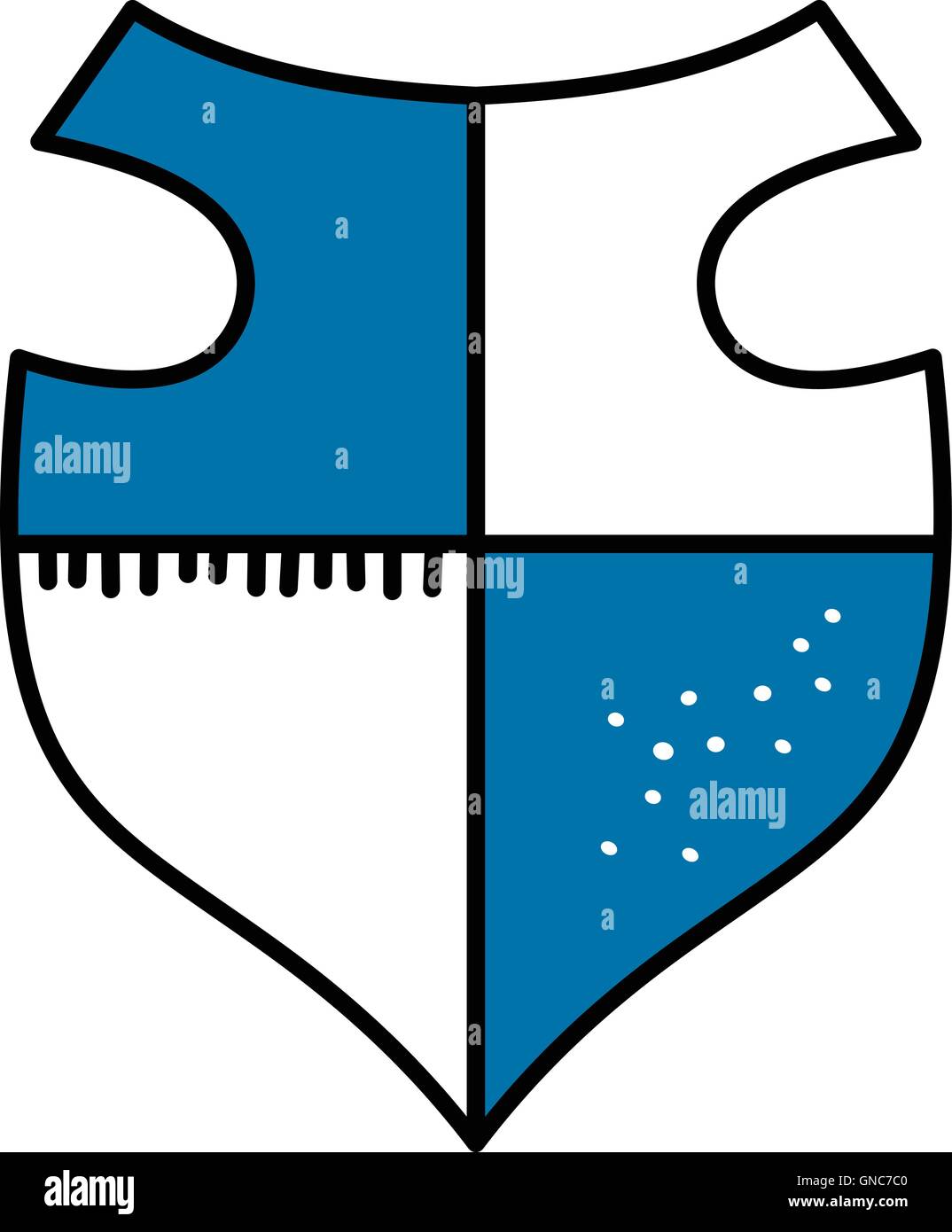 Cartoon shield hi-res stock photography and images - Alamy