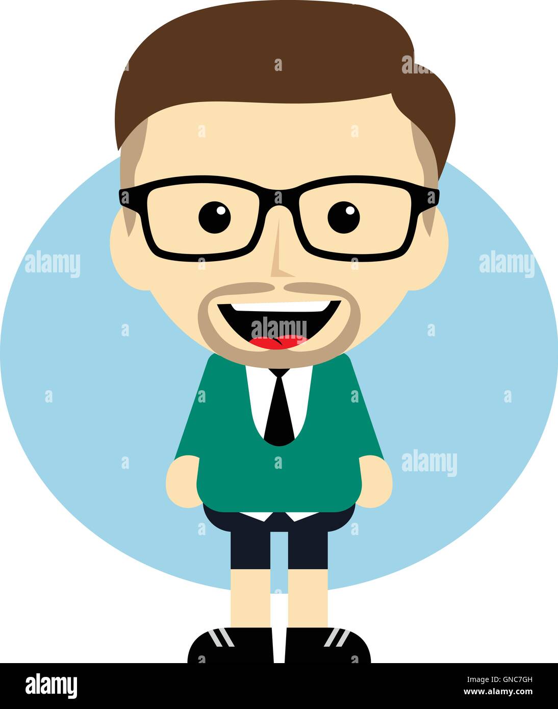 geek cartoon nerd character Stock Vector Image & Art - Alamy