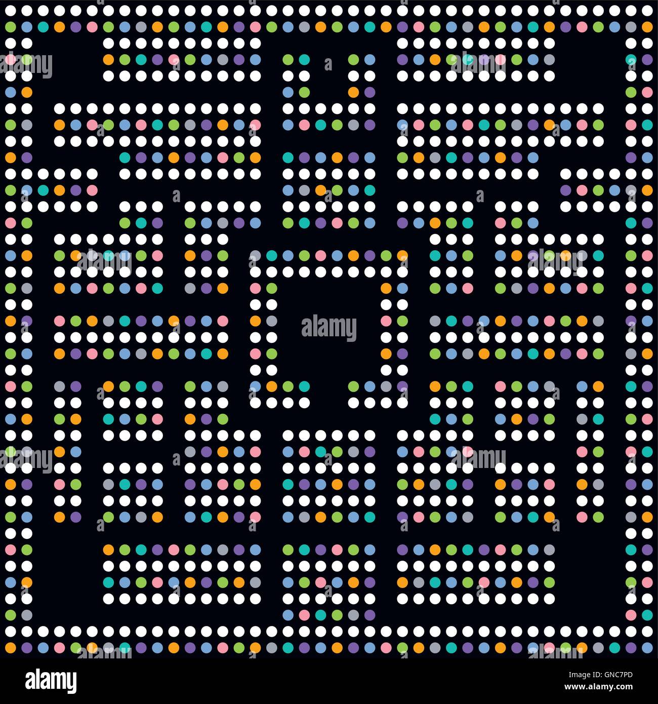 colorful dot theme art maze Stock Vector Image & Art - Alamy