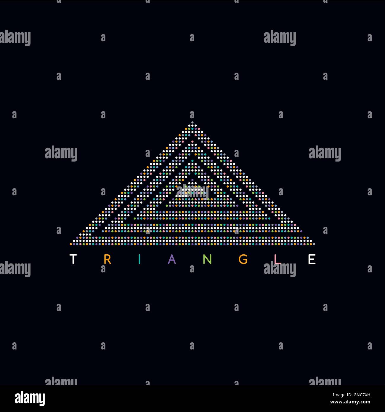 triangle shape dot logotype Stock Vector Image & Art - Alamy