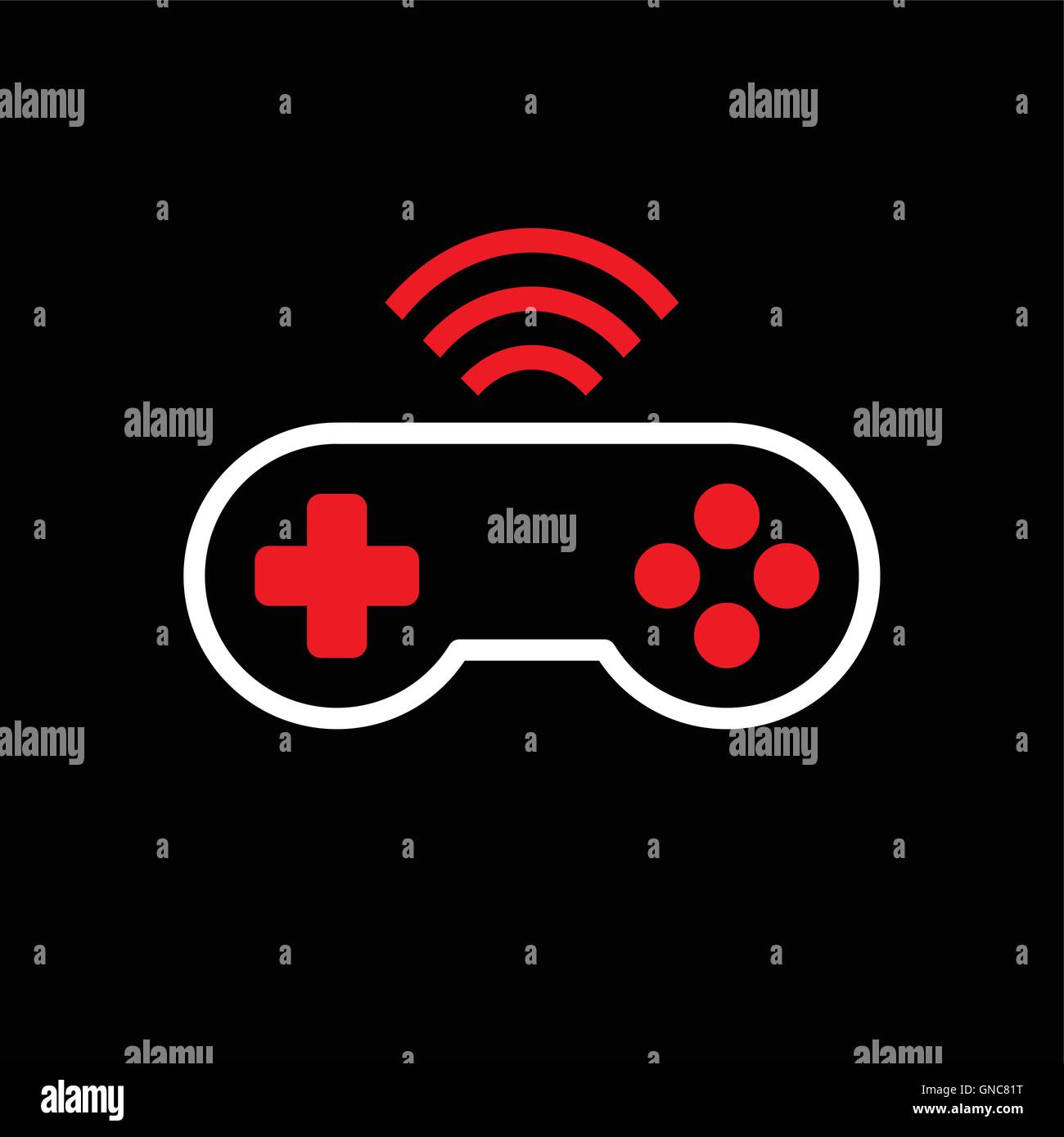 video game joystick banner template Stock Vector Image & Art - Alamy