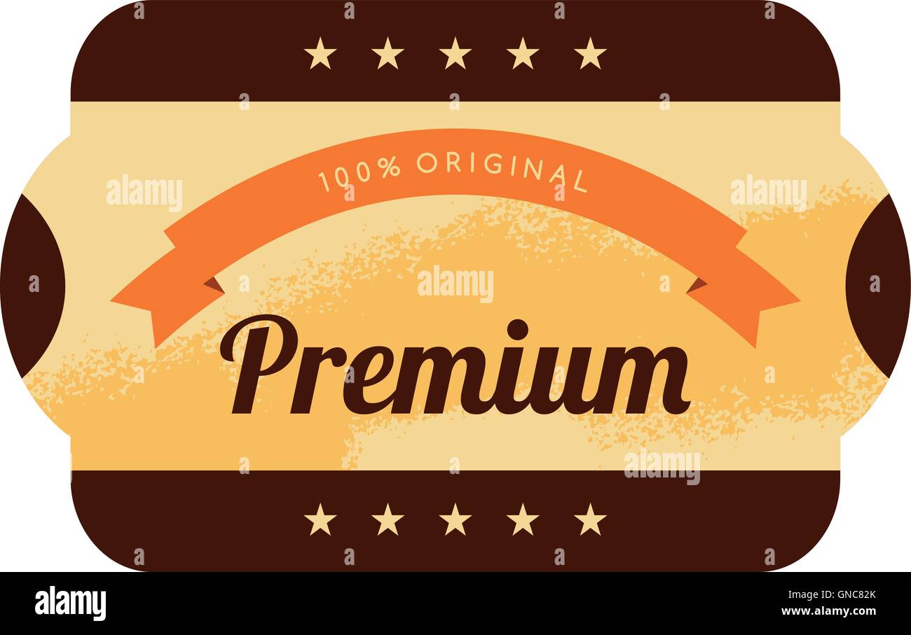 retro premium badge label Stock Vector Image & Art - Alamy