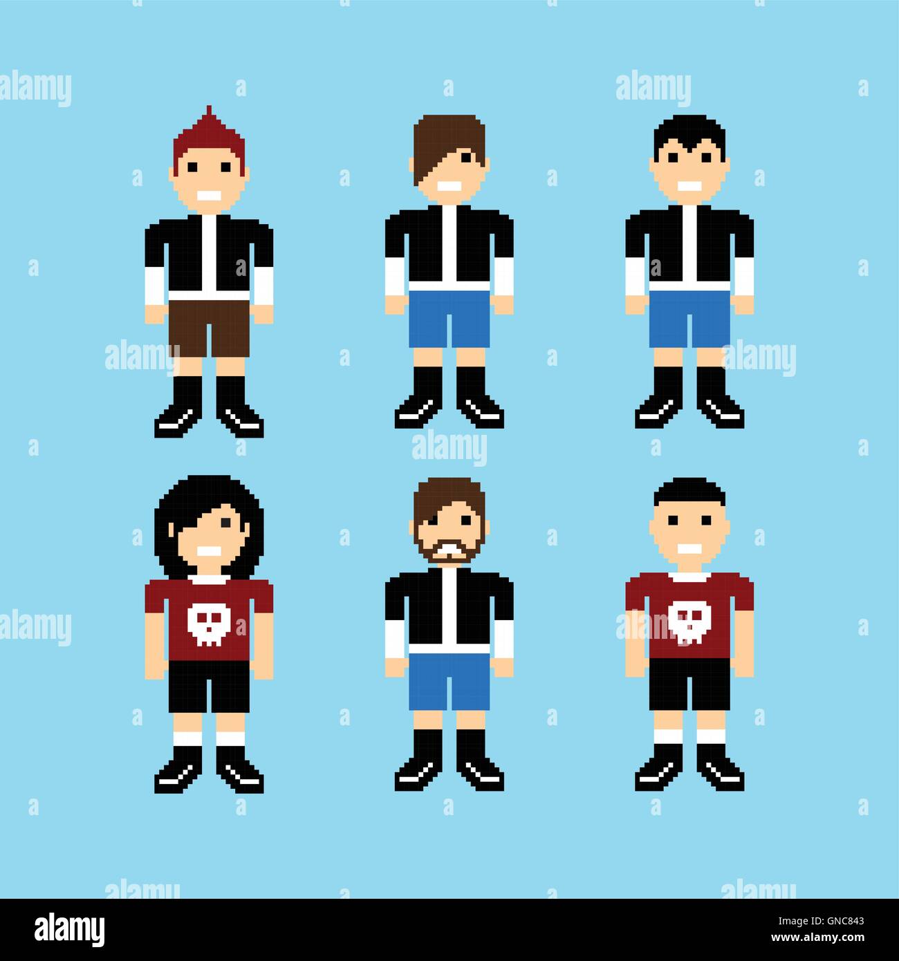 pixel people avatar set Stock Vector Image & Art - Alamy