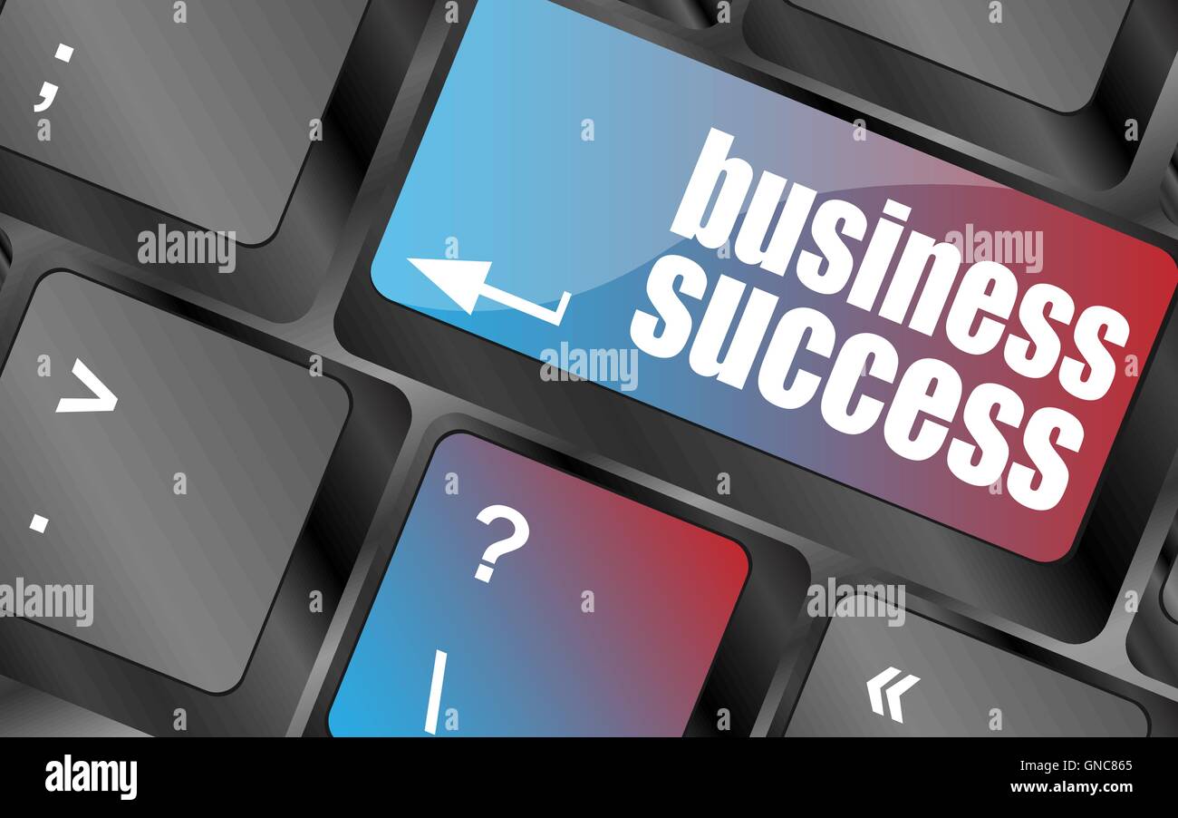 business success button on computer keyboard key vector . keyboard keys, keyboard button ...