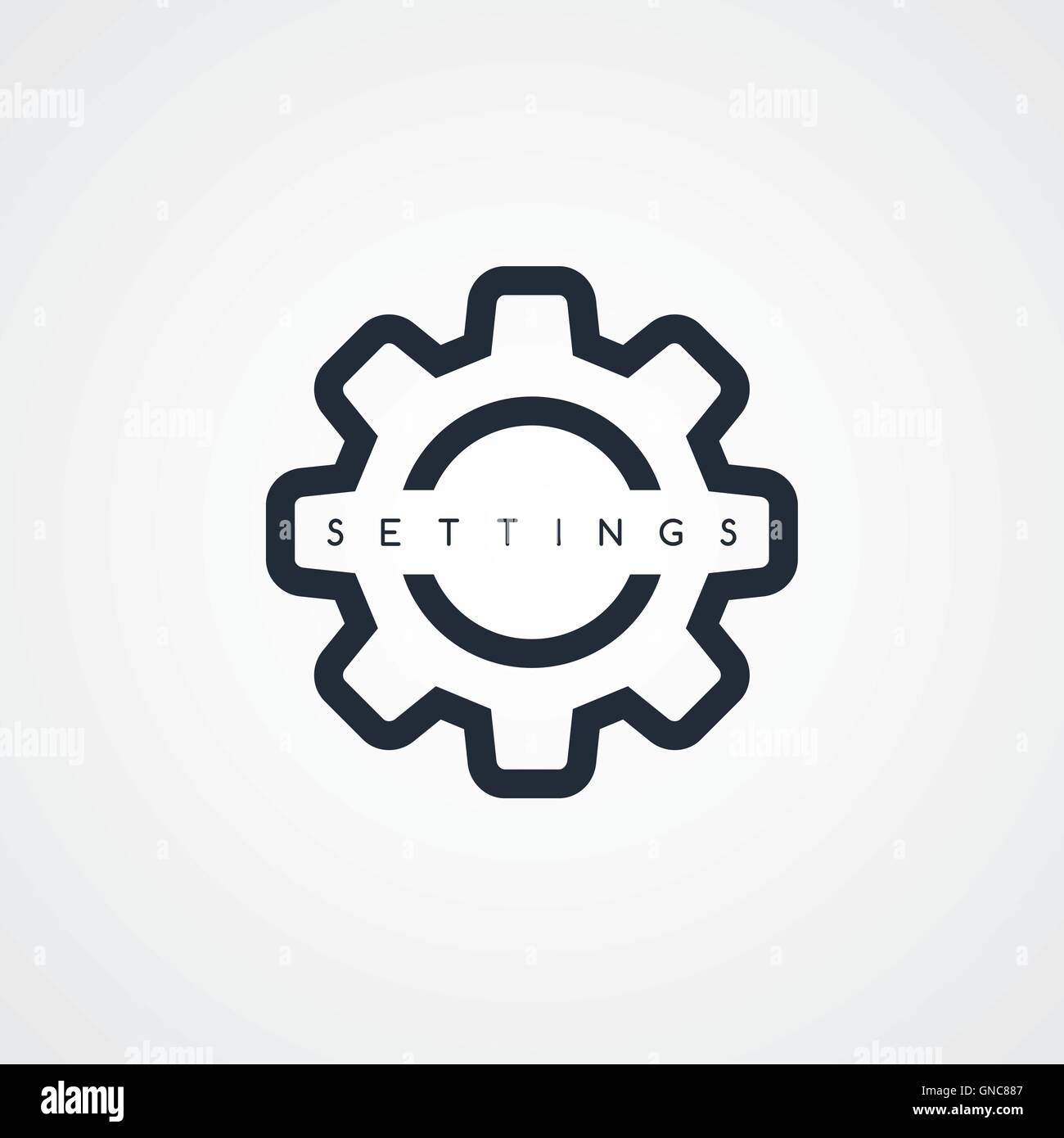 Cog Settings Icon Symbol Stock Vector Image & Art - Alamy