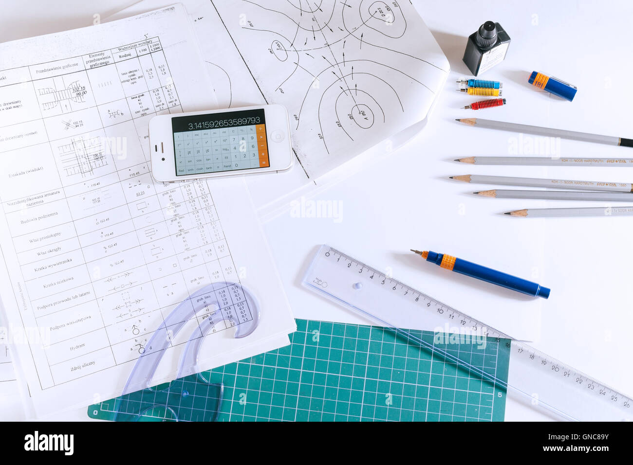 Plotting tools hi-res stock photography and images - Alamy