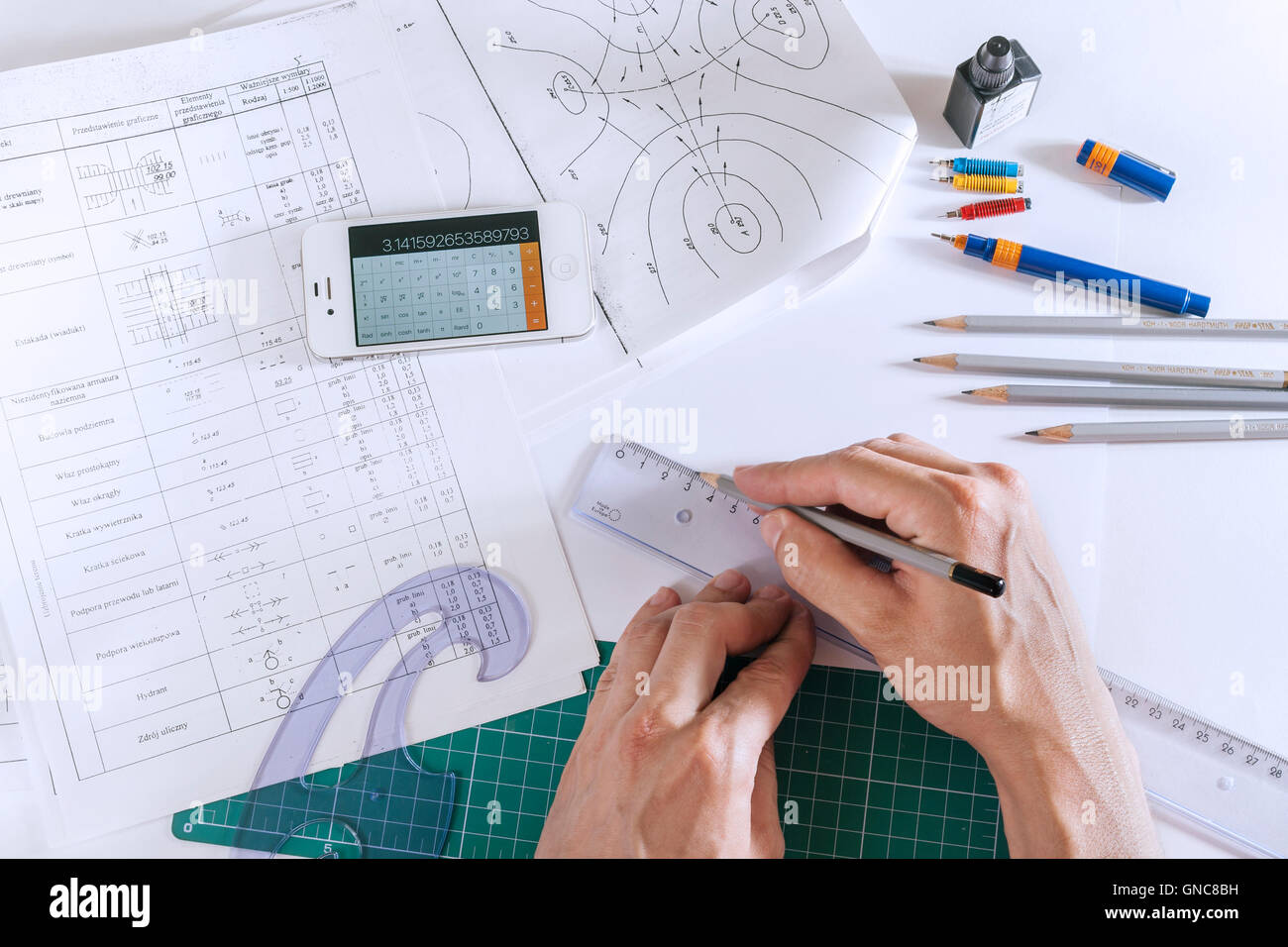 Plotting paper hi-res stock photography and images - Alamy