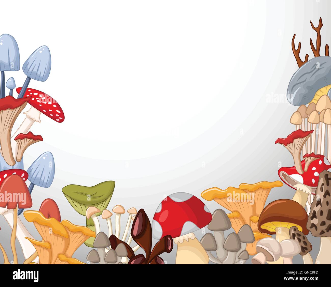 Cartoon toadstool hi-res stock photography and images - Alamy