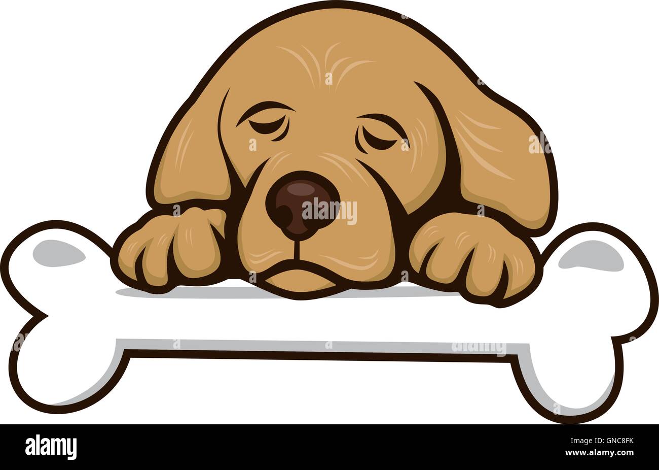 Cute collar bone dog Stock Vector Images - Alamy