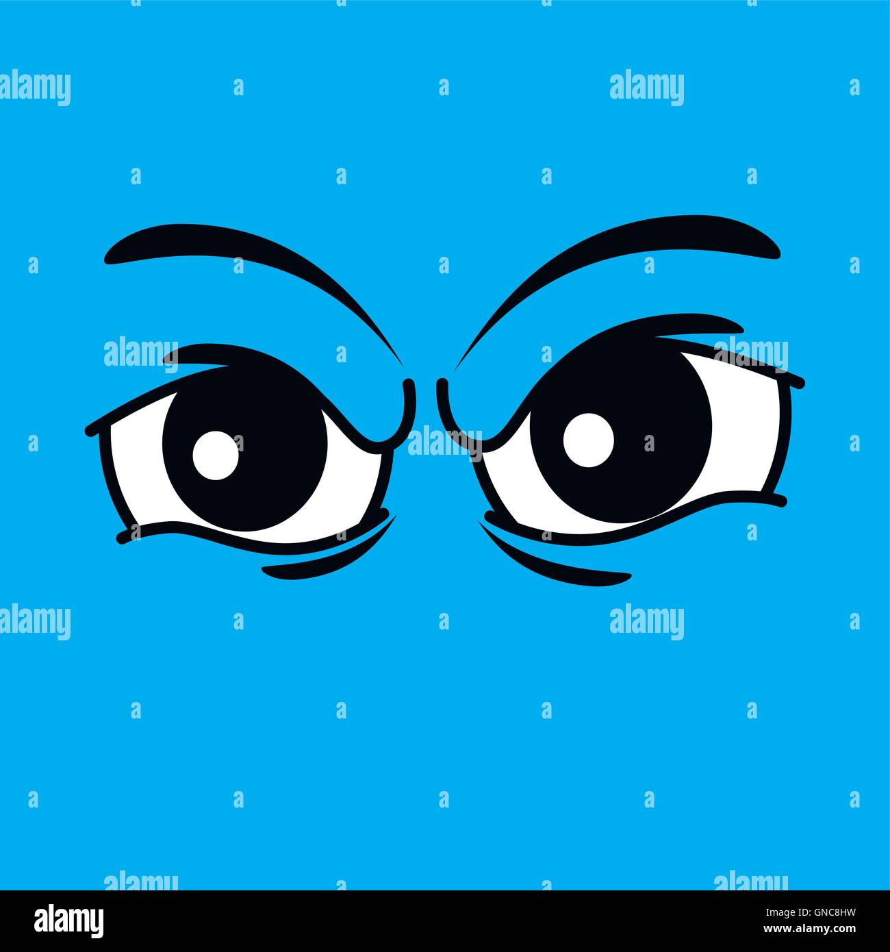 angry eye illustration Stock Vector Image & Art - Alamy
