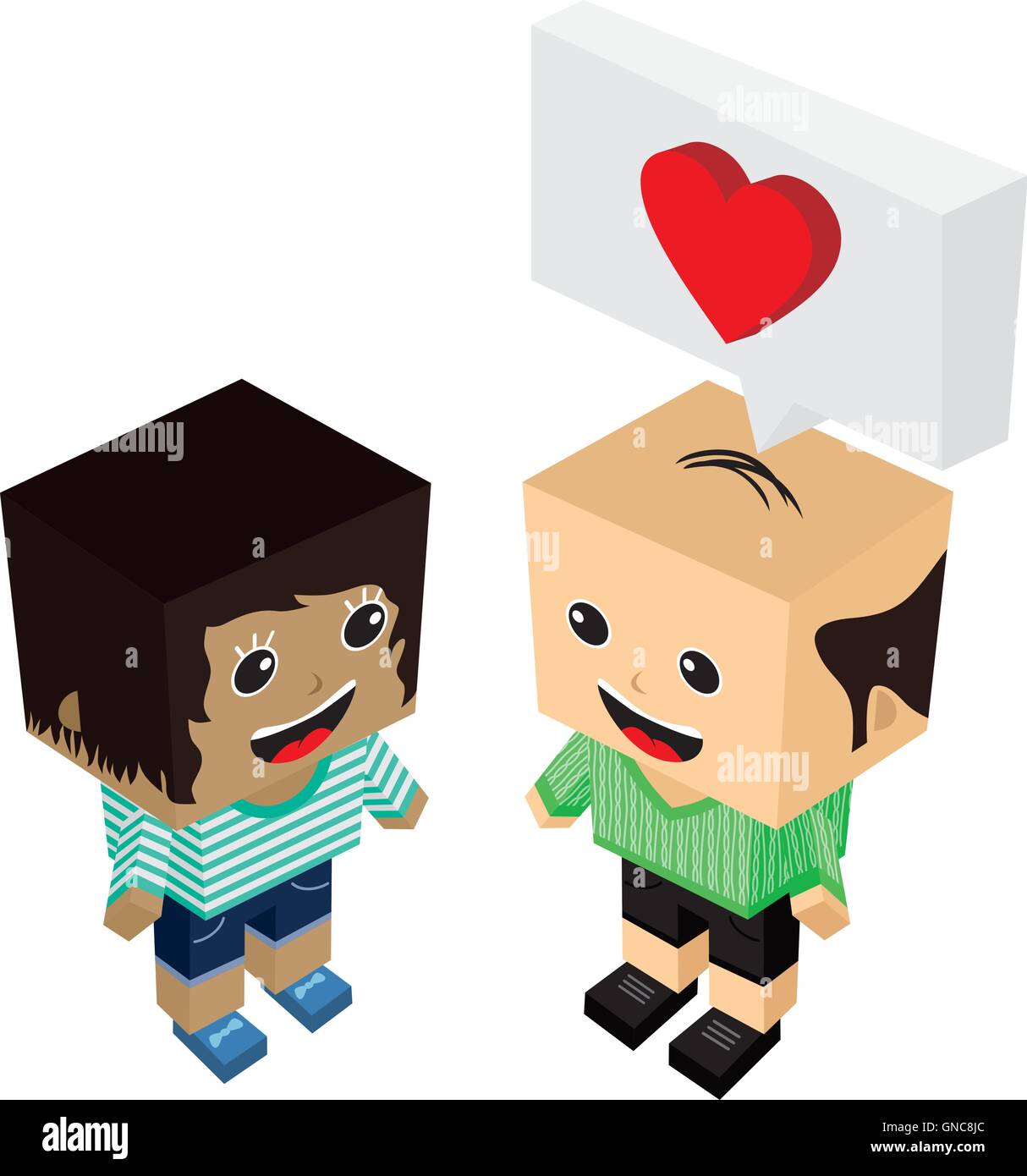 Geek couple Stock Vector Images - Alamy