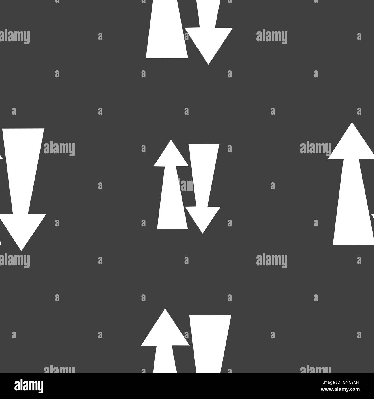 Two way traffic, icon sign. Seamless pattern on a gray background ...