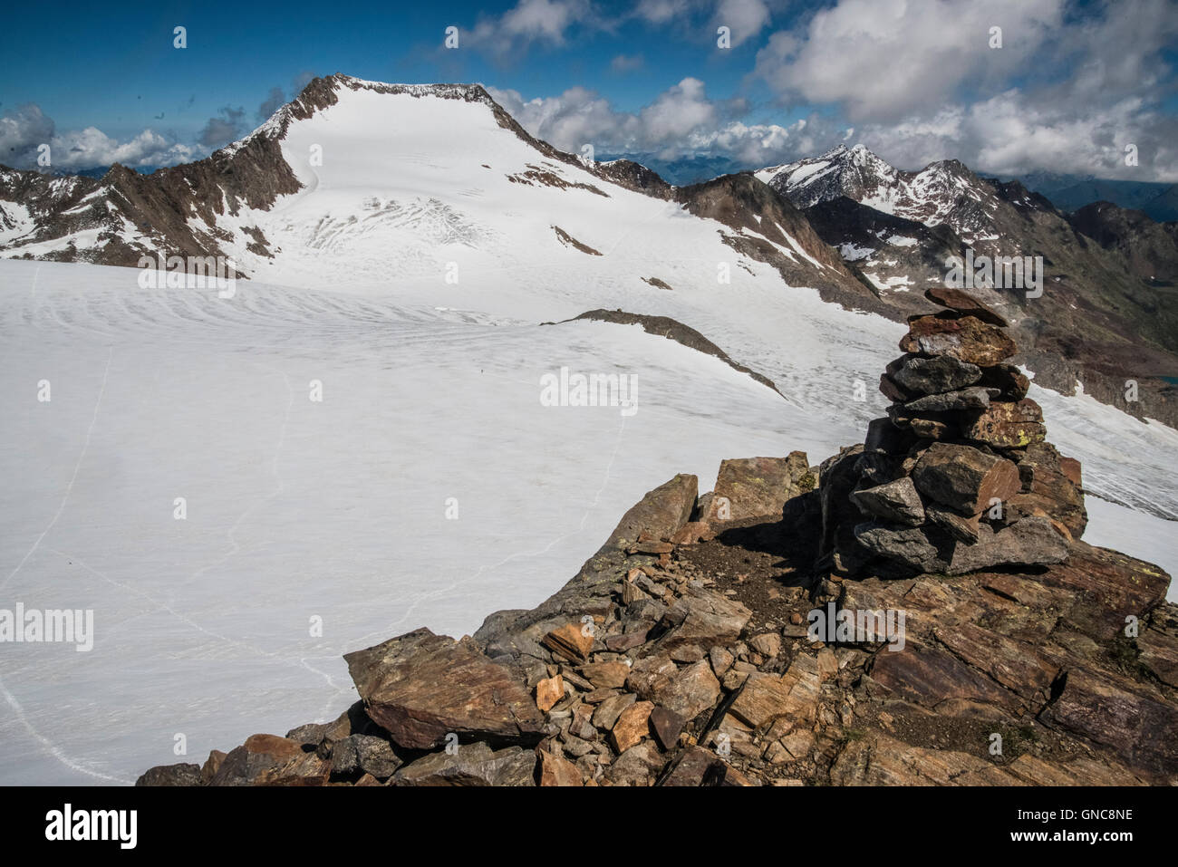 The Stubai Alps. The Wilder Freiger 3415m mountain Stock Photo - Alamy