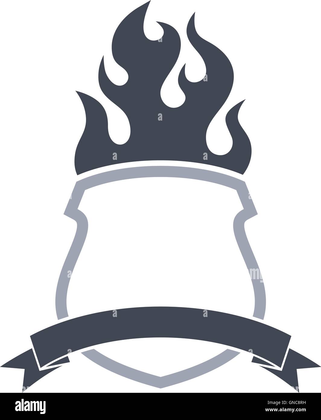 Fire ribbon Stock Vector Images - Alamy