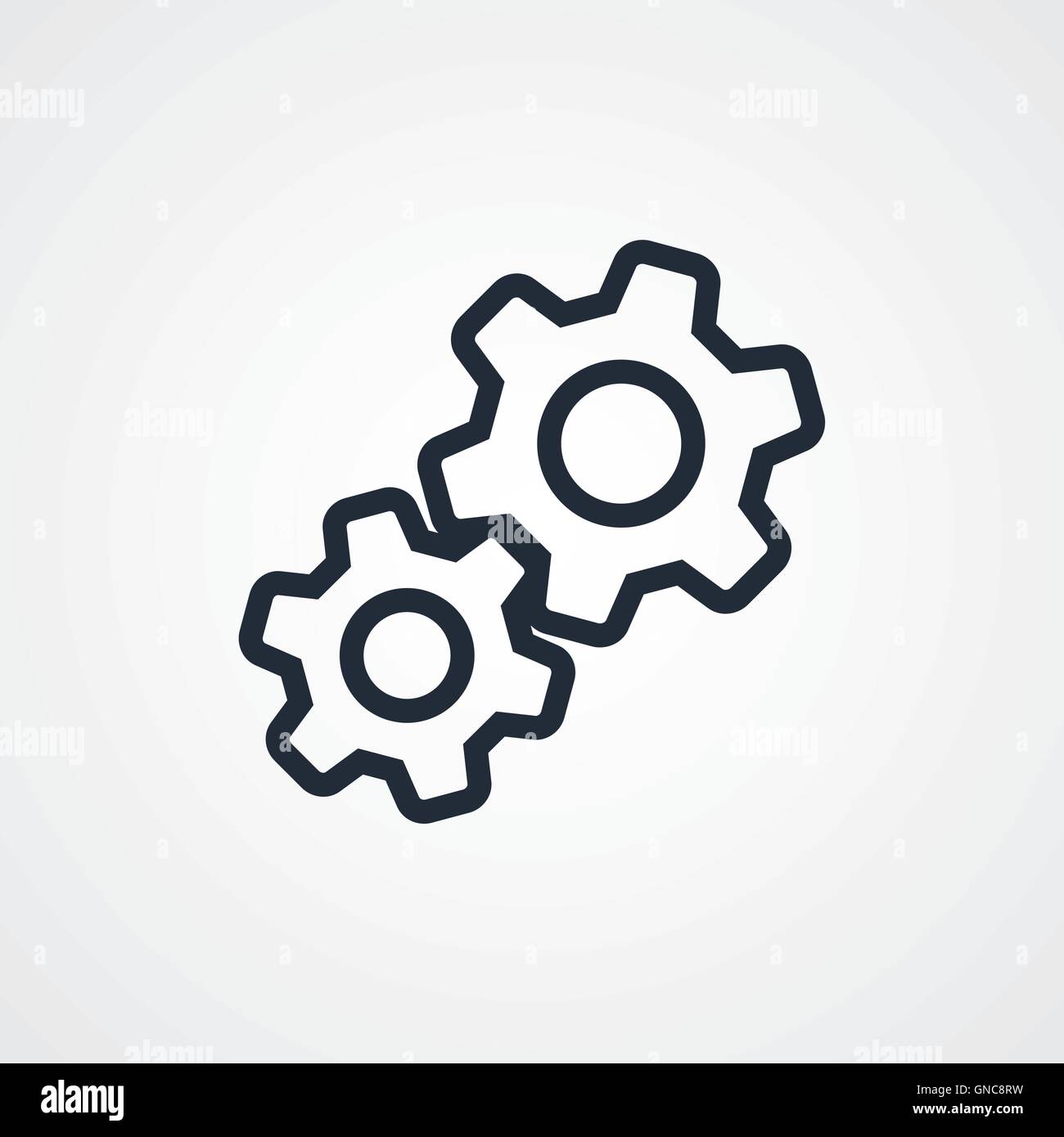 Cog Settings Icon Symbol Stock Vector Image & Art - Alamy