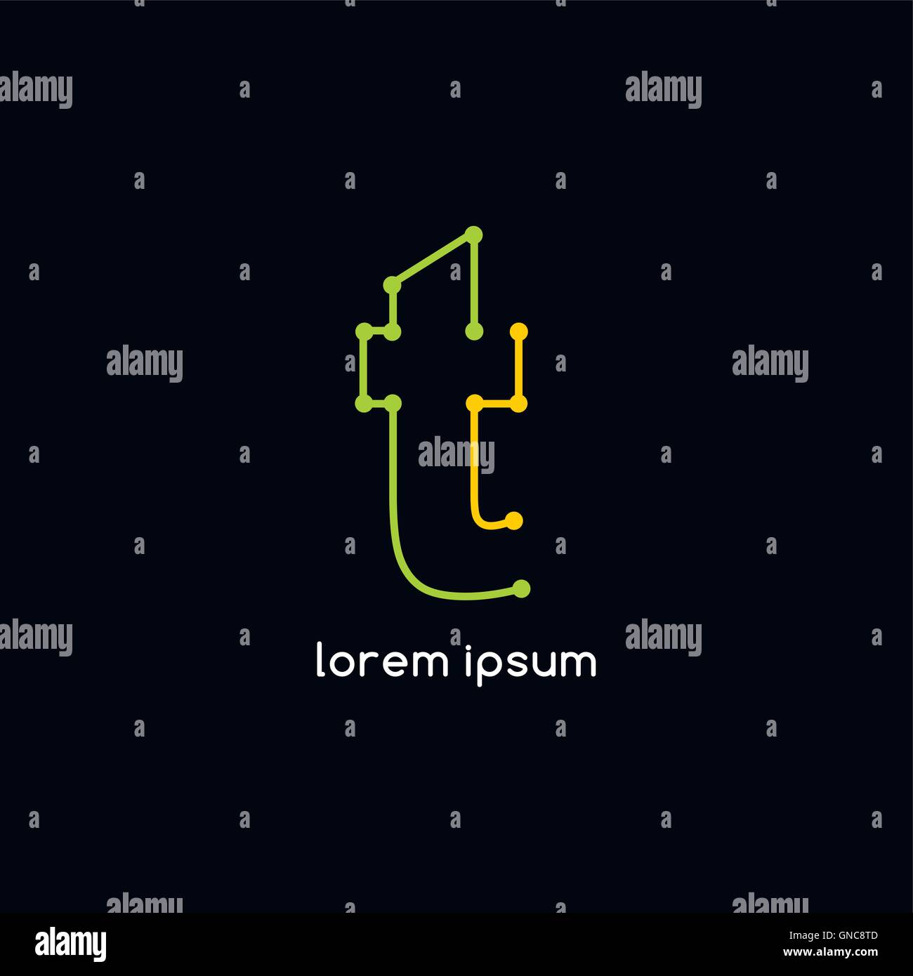 path trace vector outline logotype theme Stock Vector Image & Art - Alamy