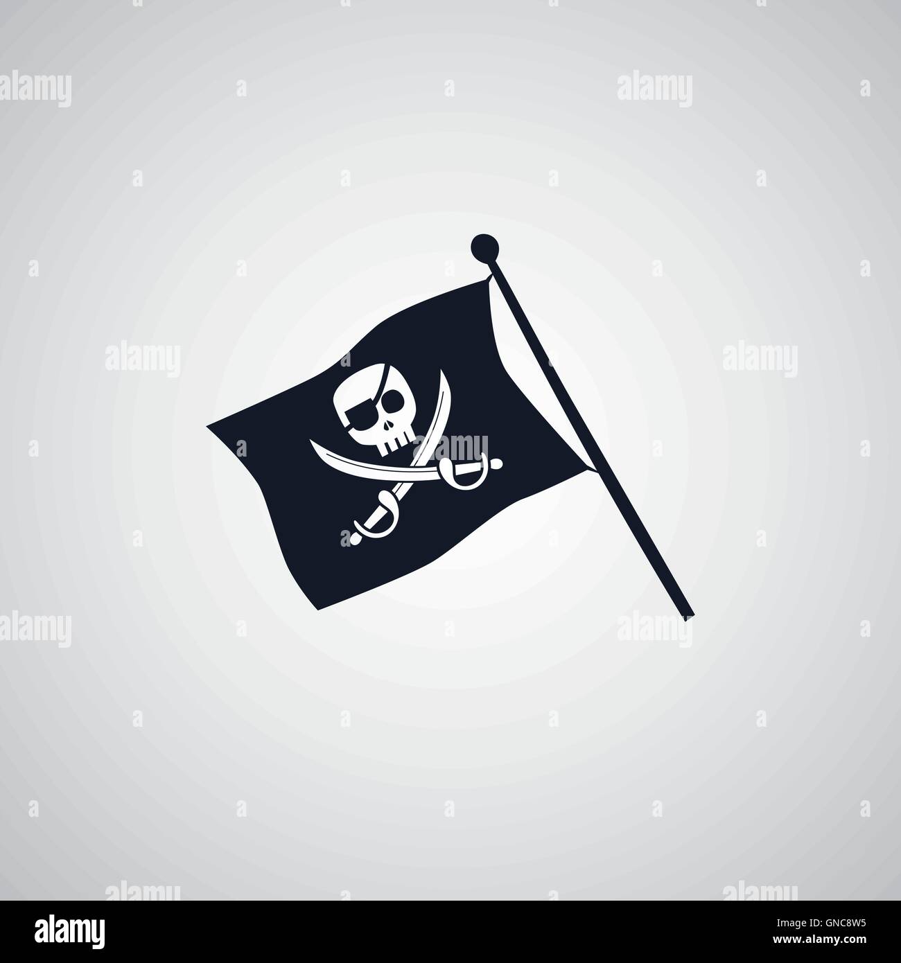 Pirate map flag Stock Vector Images - Alamy