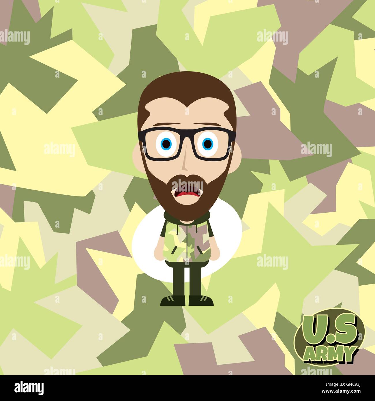 army camouflage cartoon guy Stock Vector Image & Art - Alamy
