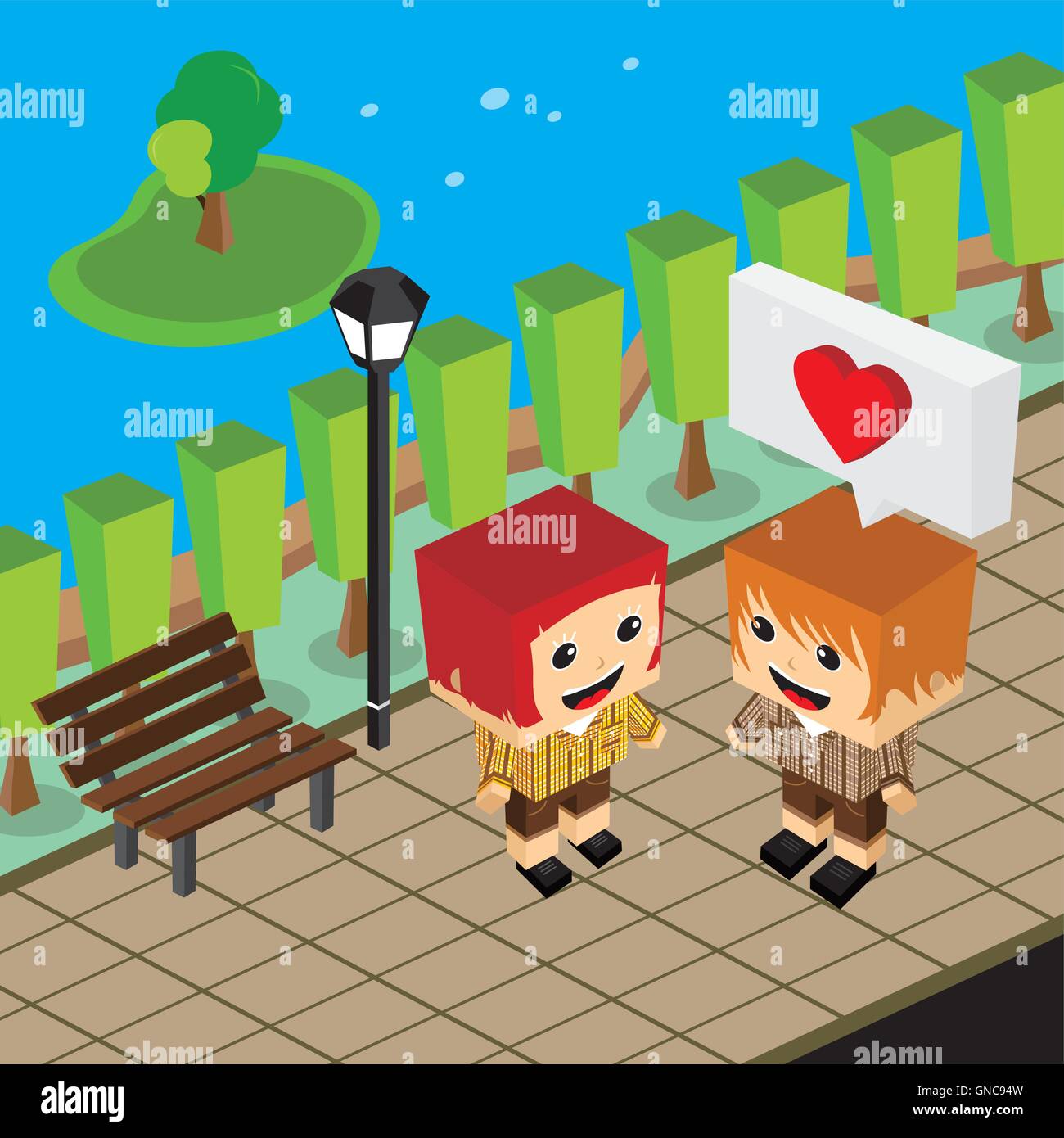 geek couple lover in romance love Stock Vector Image & Art - Alamy