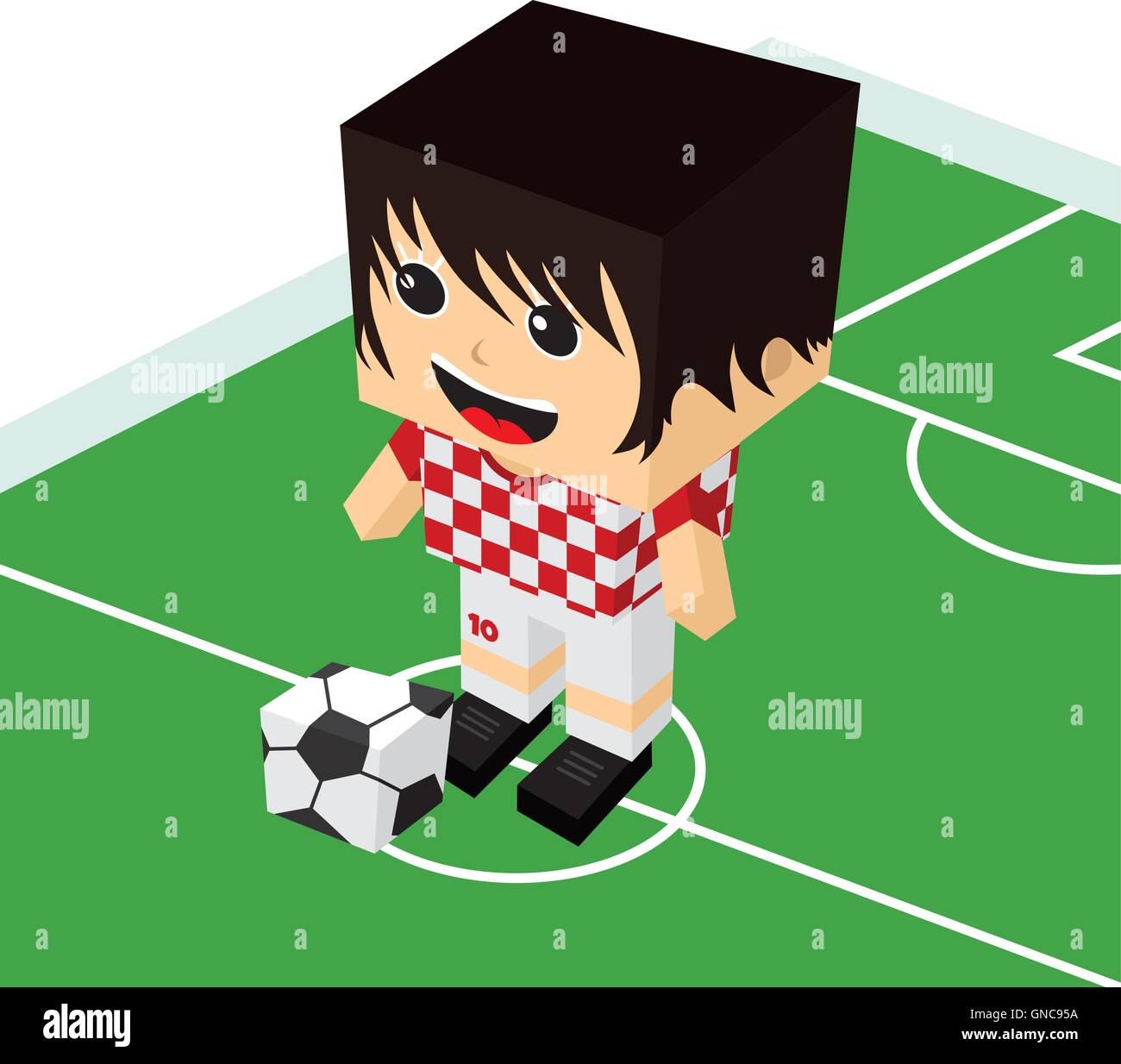 female cartoon soccer player Stock Vector Image & Art - Alamy