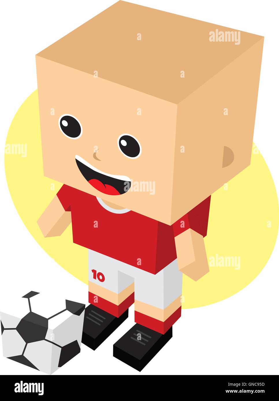 cartoon soccer player Stock Vector Image & Art - Alamy