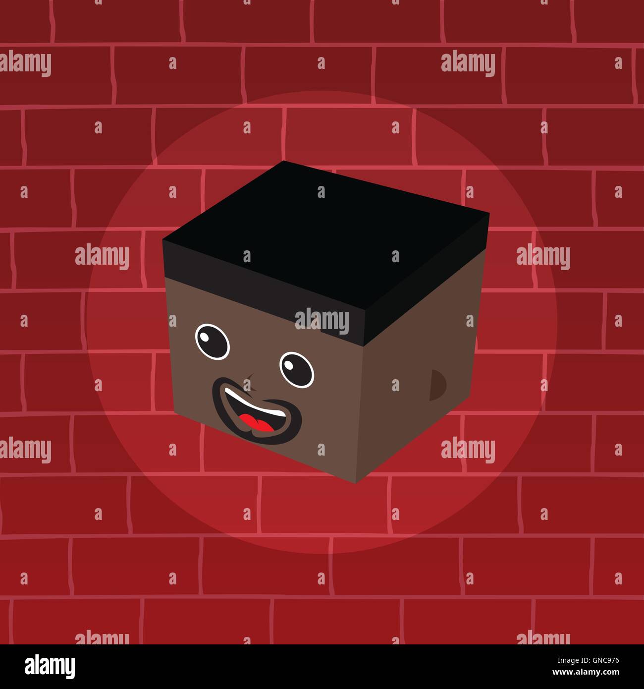 male isometric block cartoon head Stock Vector Image & Art - Alamy