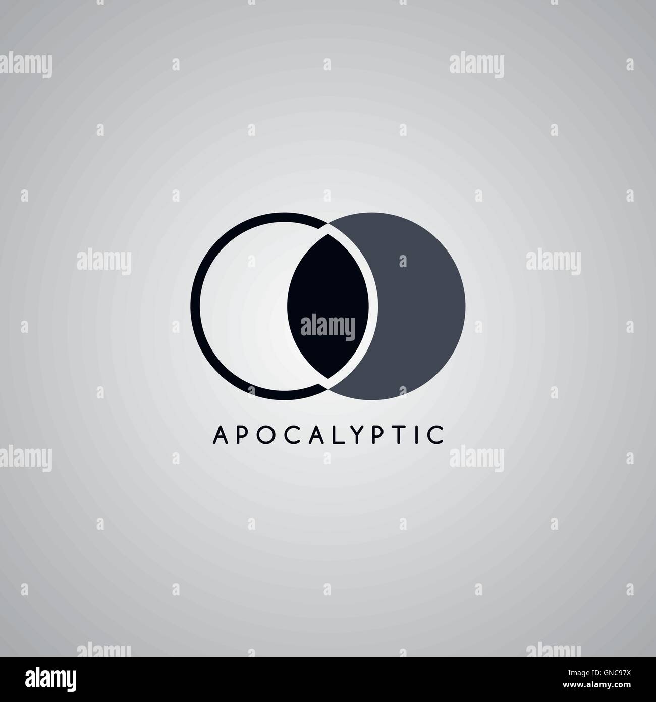 apocalypse moon logo template Stock Vector Image & Art - Alamy